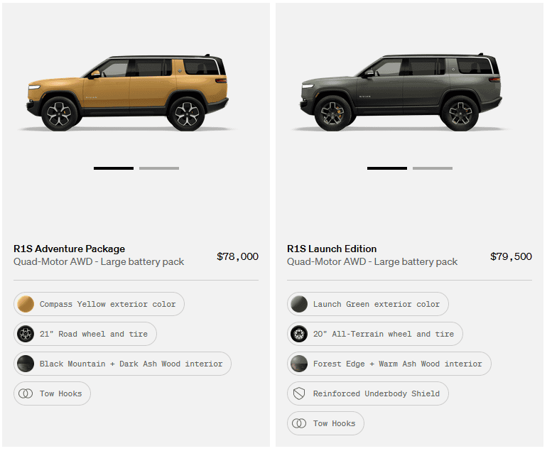 R1S Shop access live with lots of inventory! | Page 32 | Rivian Forum ...