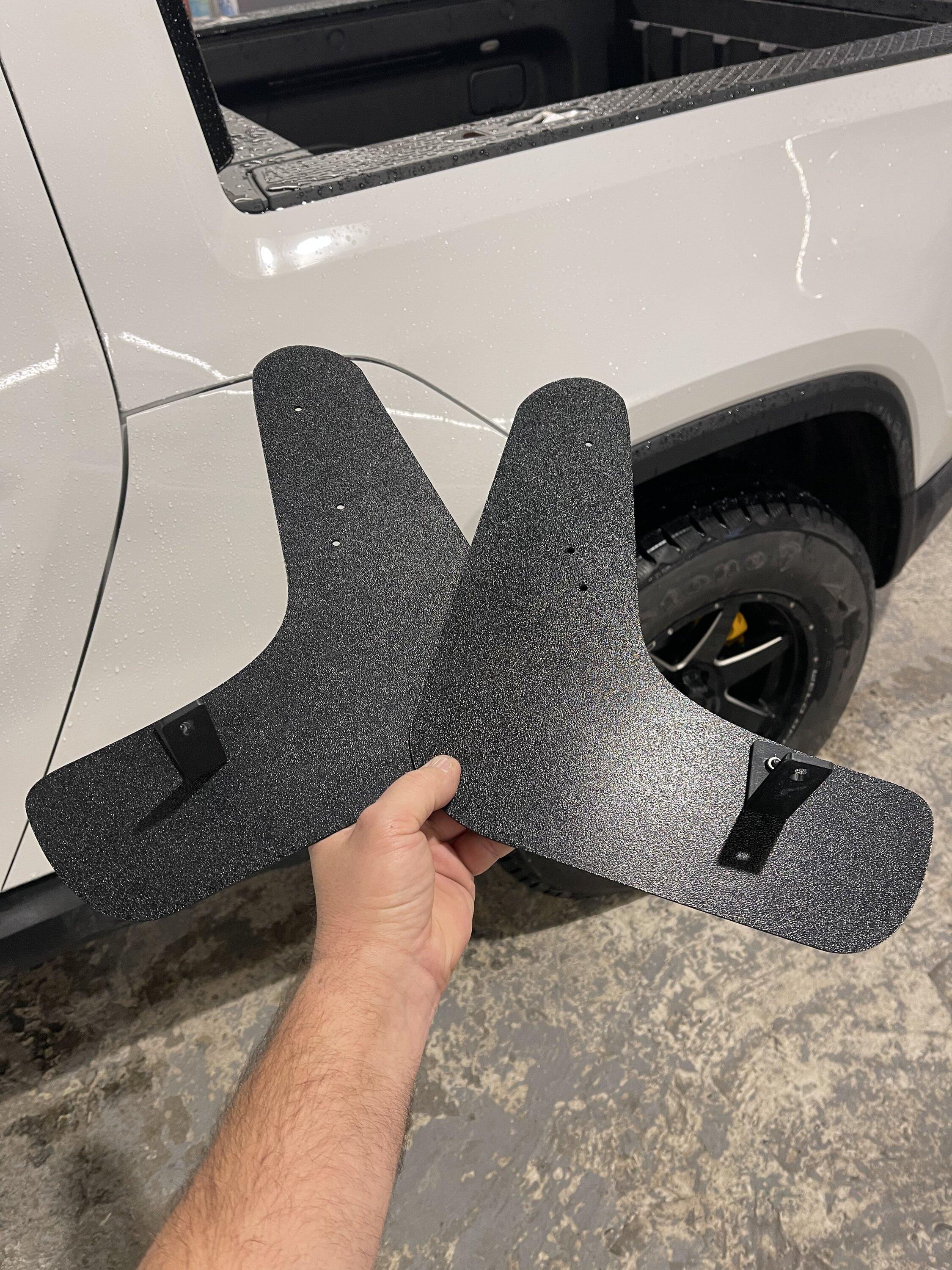 Twraps mud flaps are awesome! Priced reasonably | Rivian Forum - R1T ...