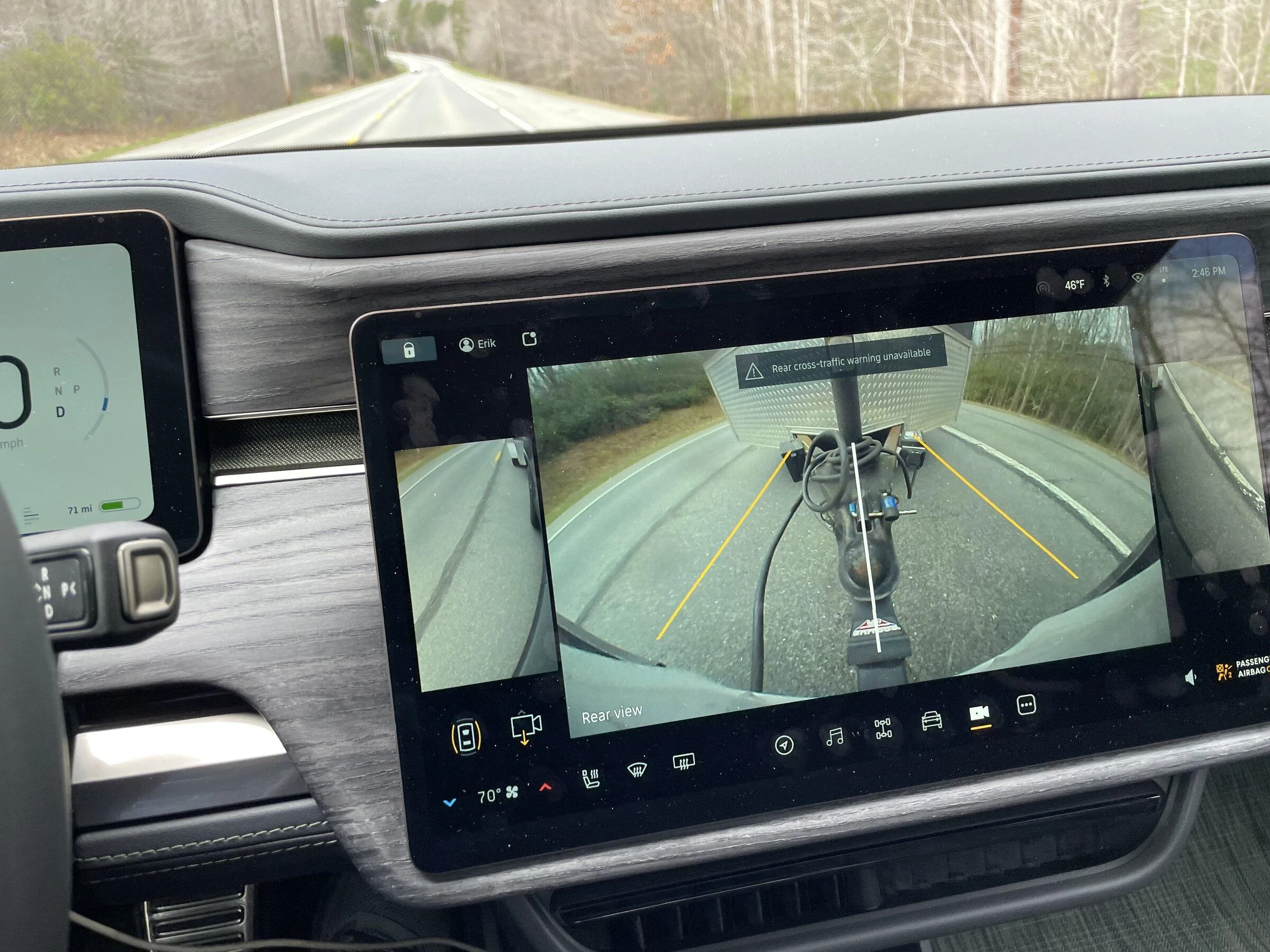 Enclosed Utility / Motorcycle Trailer Towing -- 15 mile test run today ...