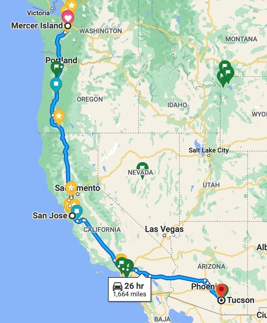 3,800 mile road trip in R1T - Seattle, WA to Tucson, AZ (and back ...
