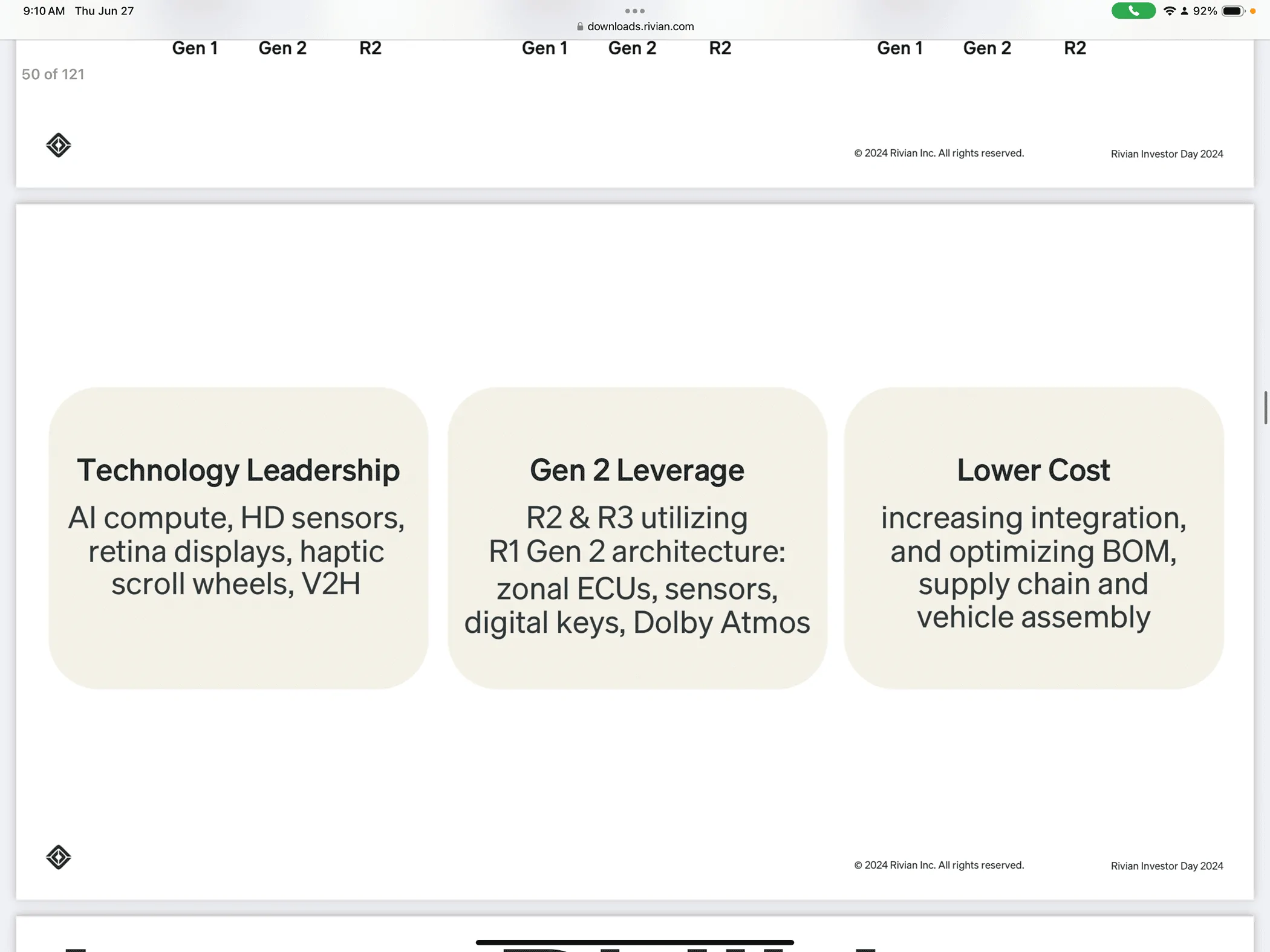 Investor Day 2024 Live! Gen 2 range figures and other findings | Rivian ...