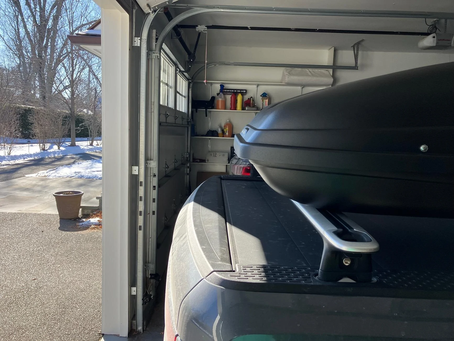 Cargo box that fits the bed length: Thule Sidekick | Rivian Forum - R1T ...