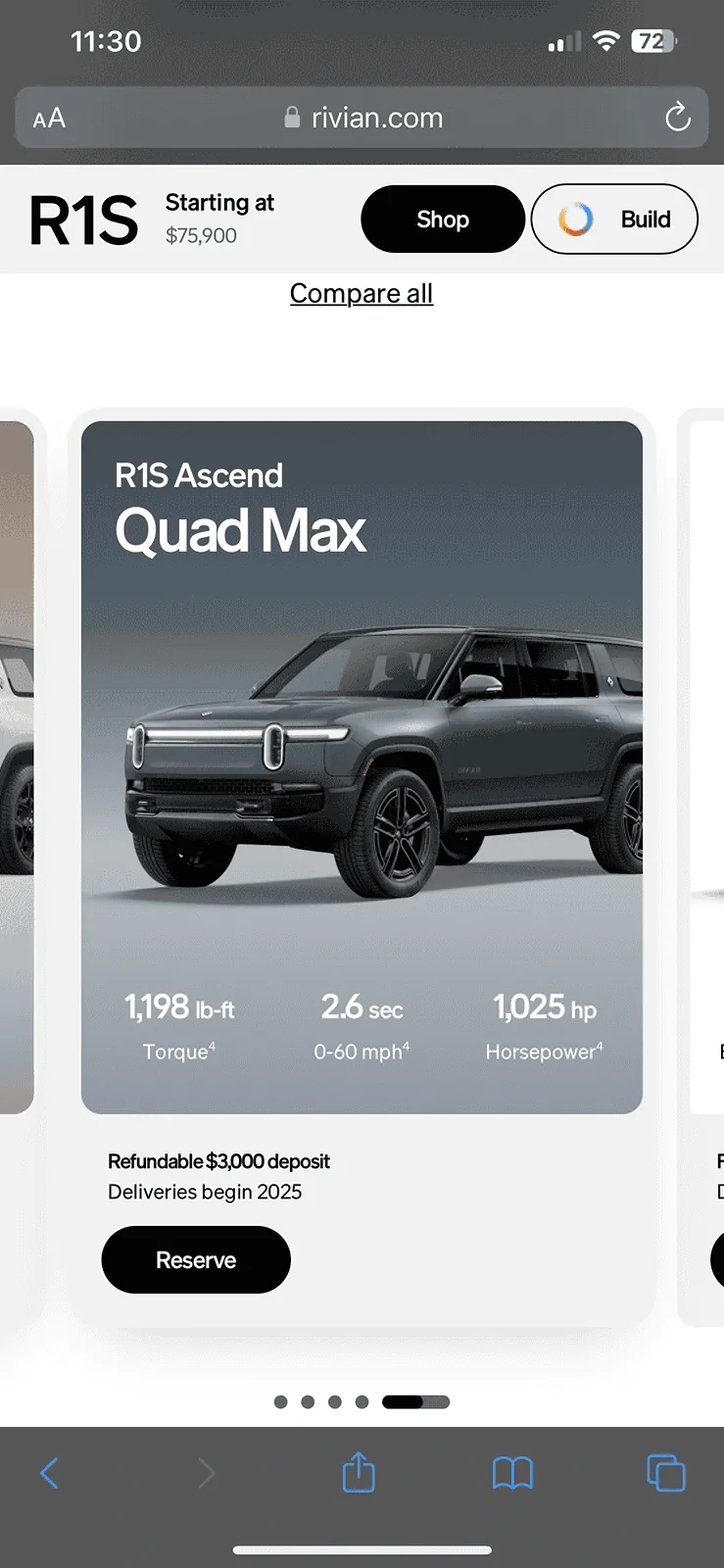 Rivian R1S Gen 1 Quad Motor Shop Inventory Sold Out in Normal, Illinois ...