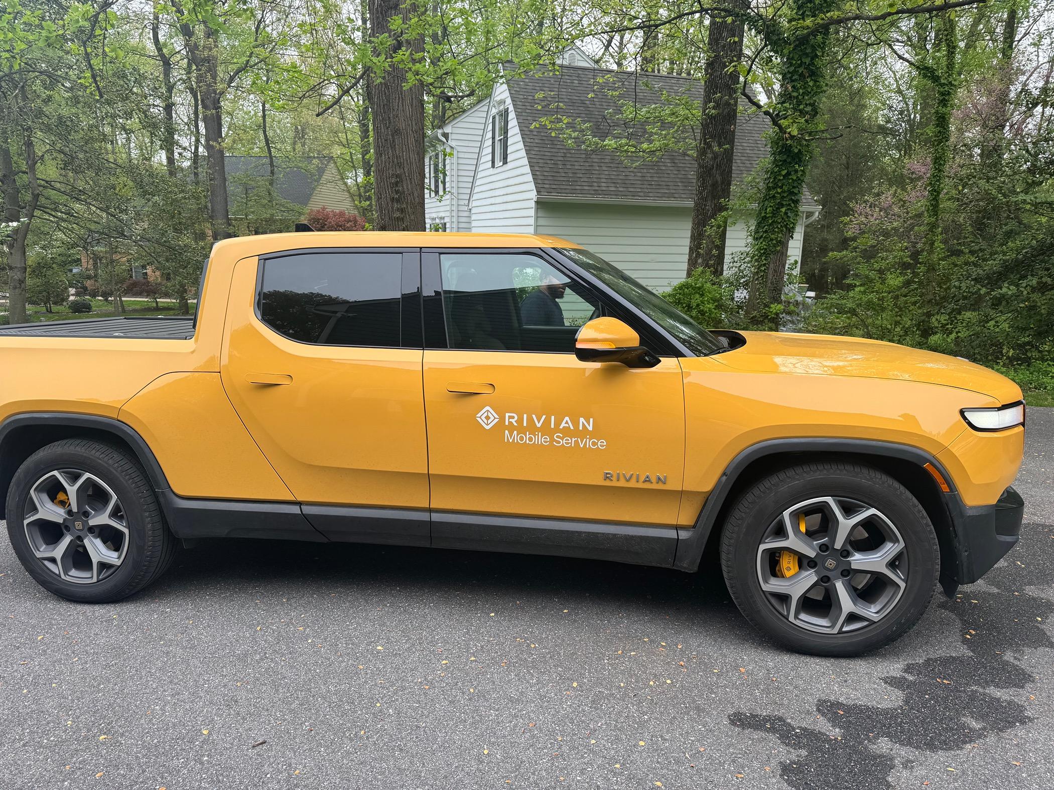 Great mobile service/repair for peeling door casket | Rivian Forum ...
