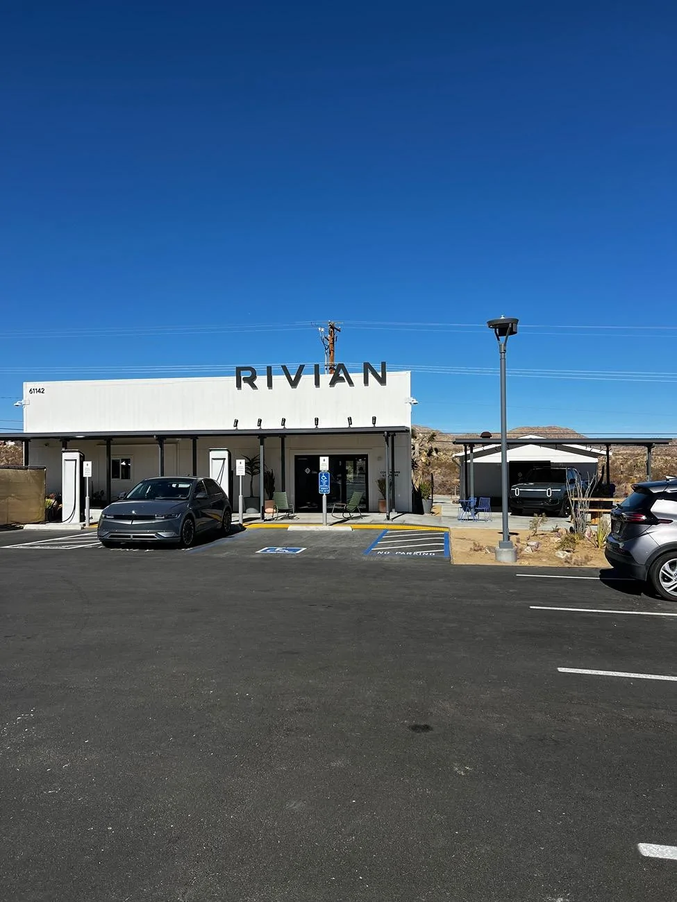 Thank you Rivian Joshua Tree Charging Outpost, from a wildfire evacuee ...