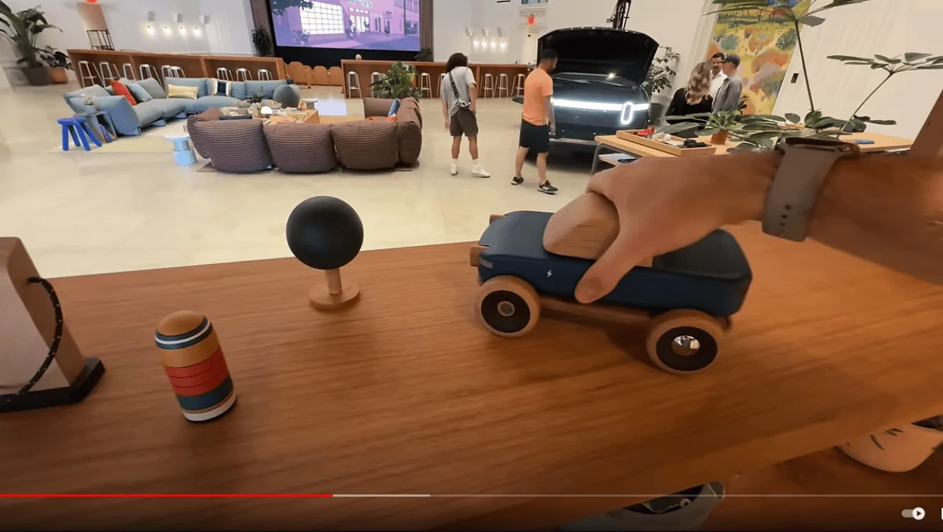 Anyone else see the cool Rivian toy from the South Coast Theater ...