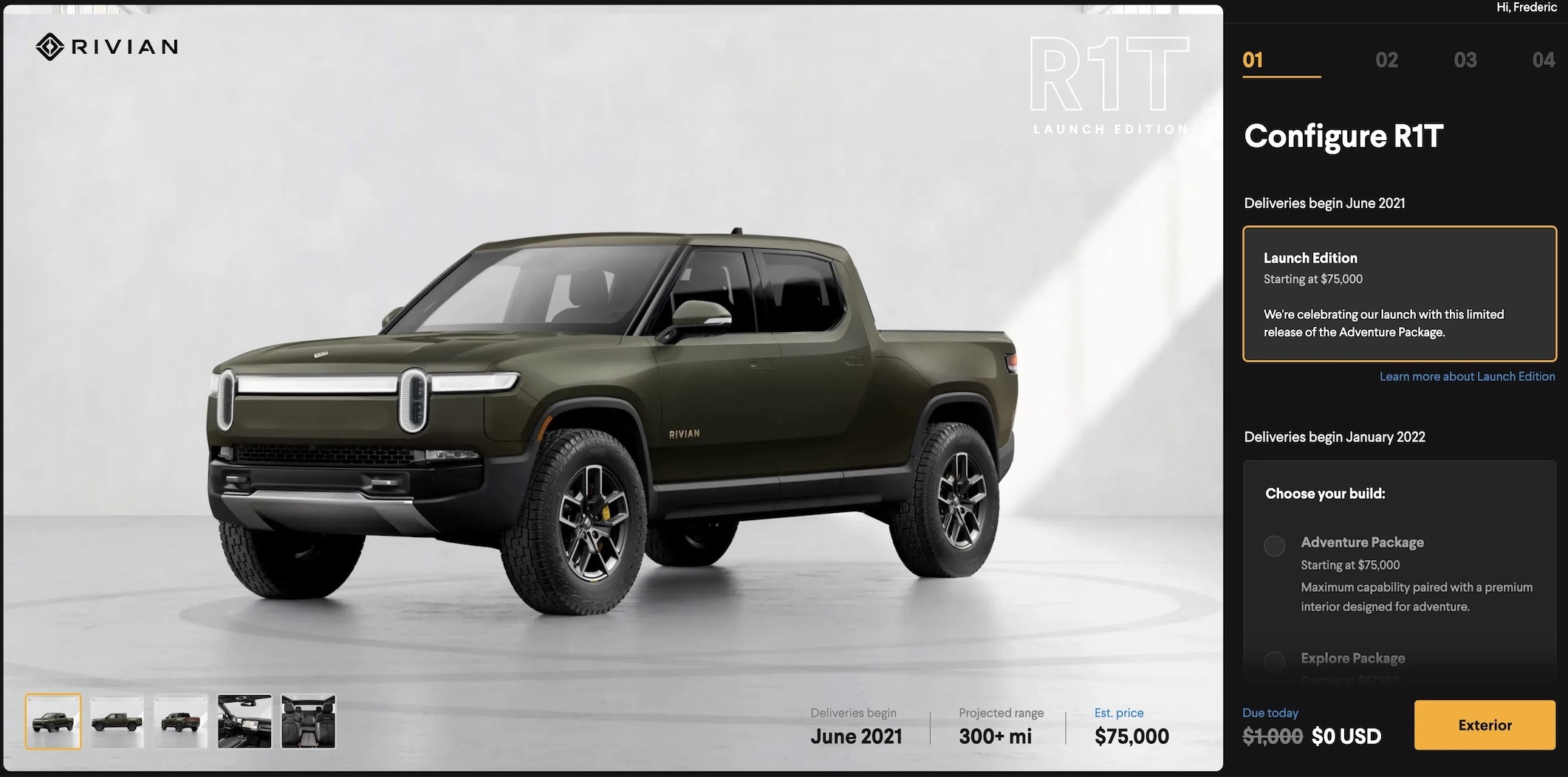 Launch Editions Fully Reserved. General Public Access to Rivian ...