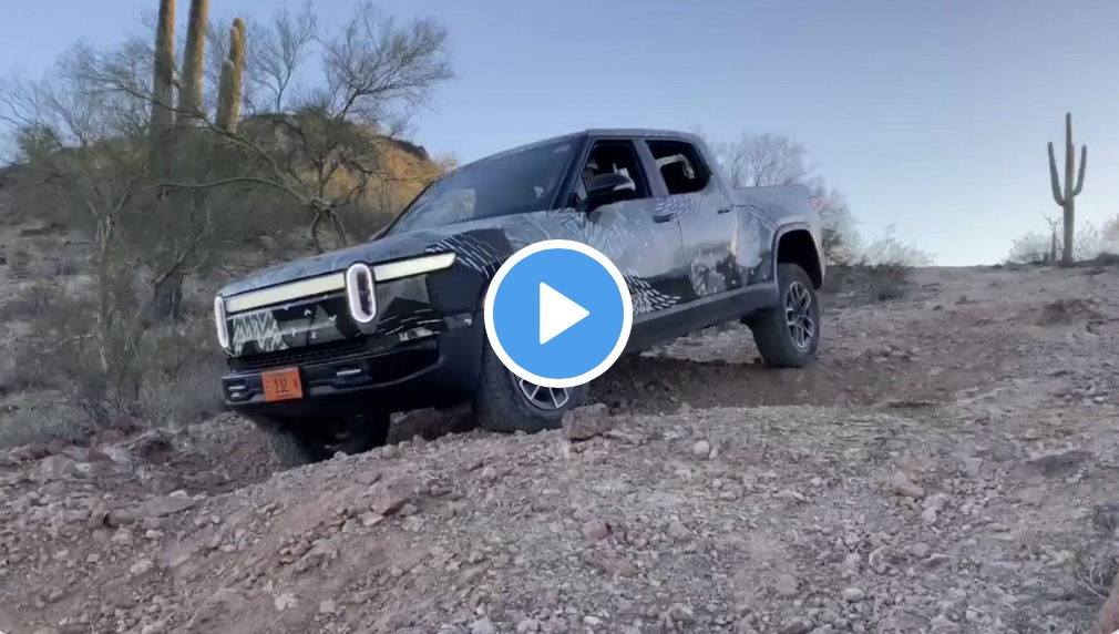 R1T off-road testing in Arizona with some 2 wheel and hill descent ...