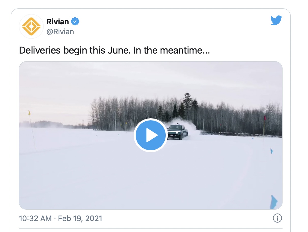 Rivian Reaffirms First Deliveries in June 2021 Via New video! | Rivian ...