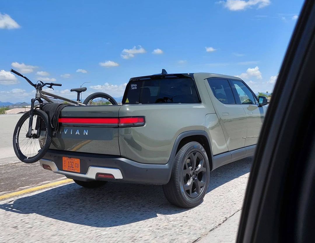 Great look @ Launch Green Rivian R1T outdoors / in sunlight | Rivian ...