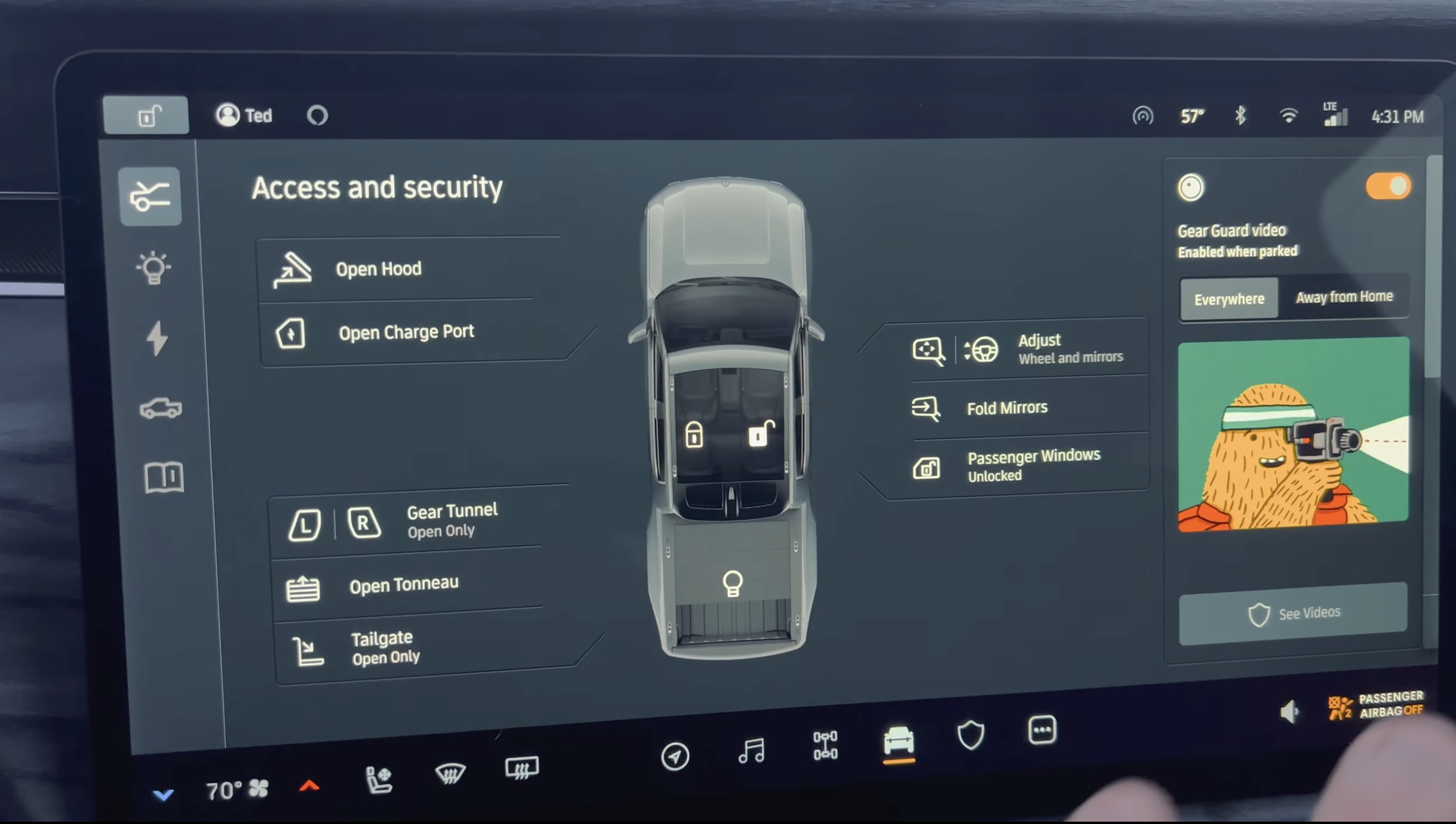 Rivian R1T UI (User Interface) Intro by Owner - VIDEO | Page 4 | Rivian ...