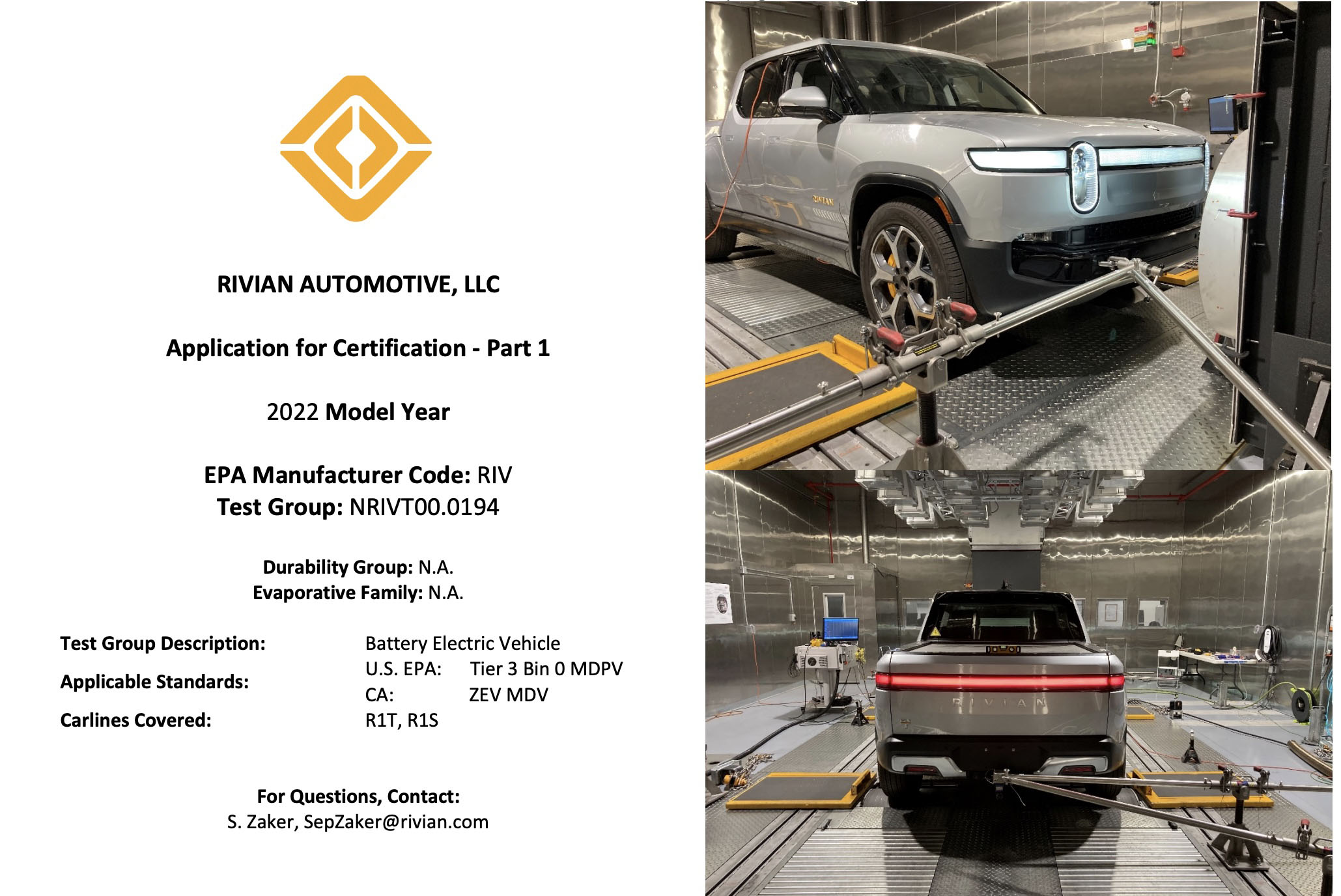 R1T / R1S EPA Test Documentation Confirms Some Details: 210 kW peak DC ...