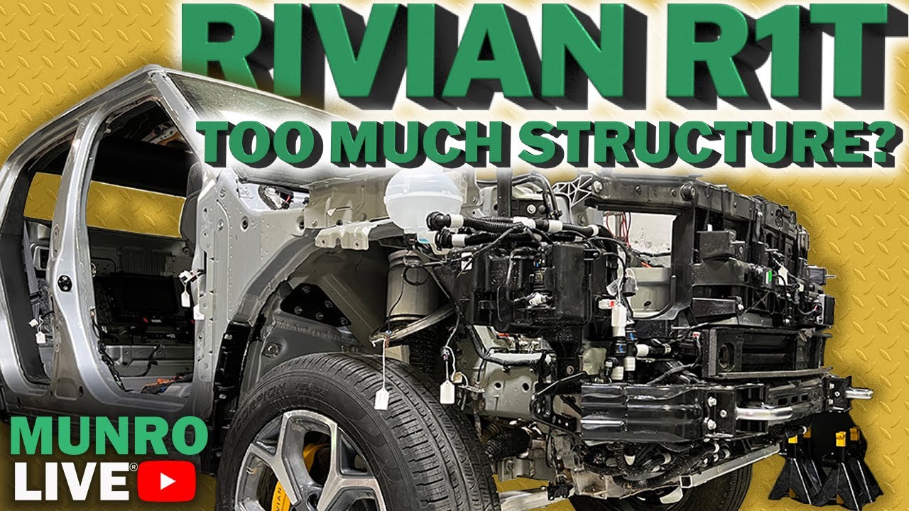 Front End Structure and Packaging of Rivian R1T - Sandy Munro Live ...
