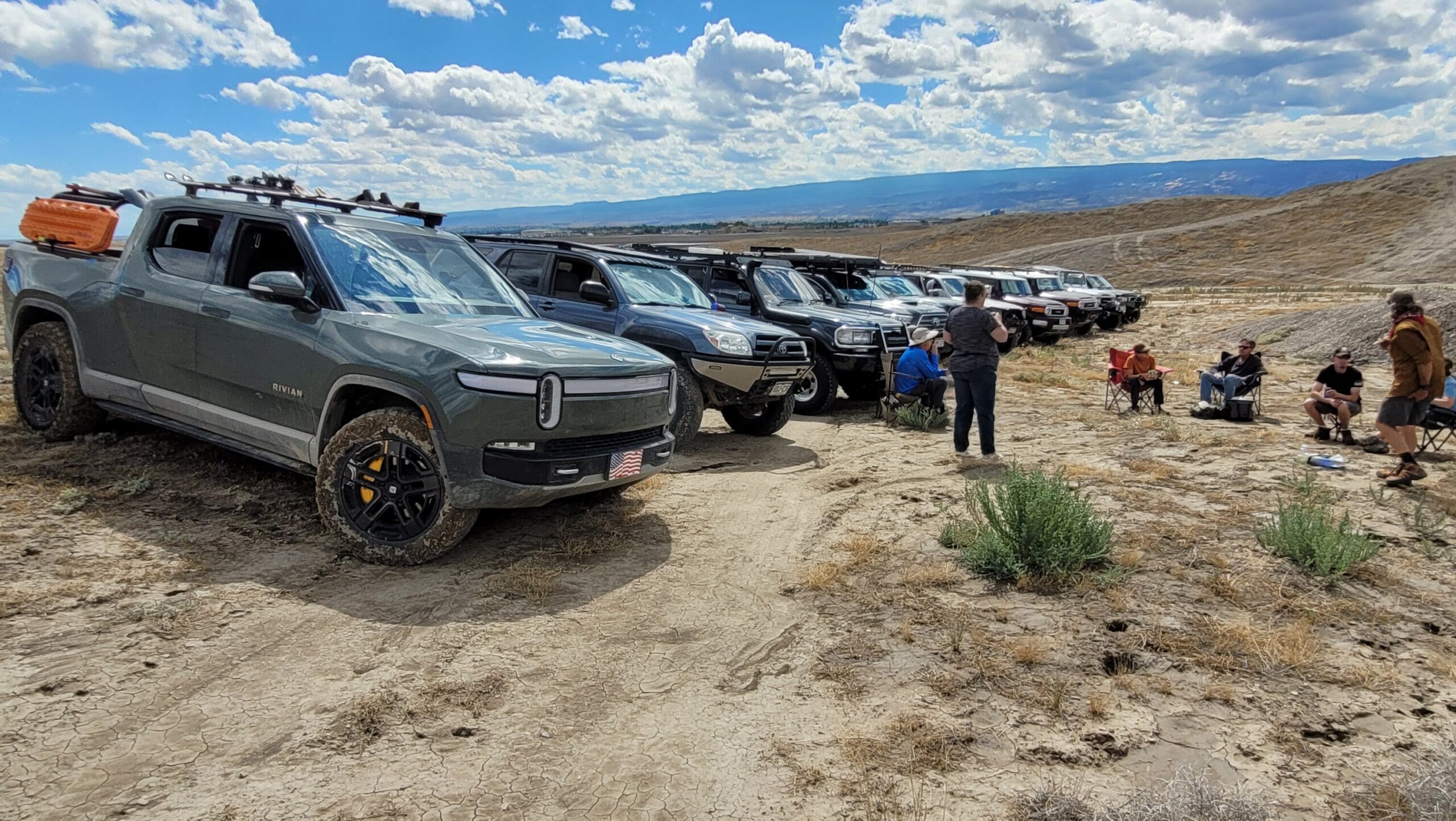 Purposely getting a Rivian stuck at vehicle recovery training class ...