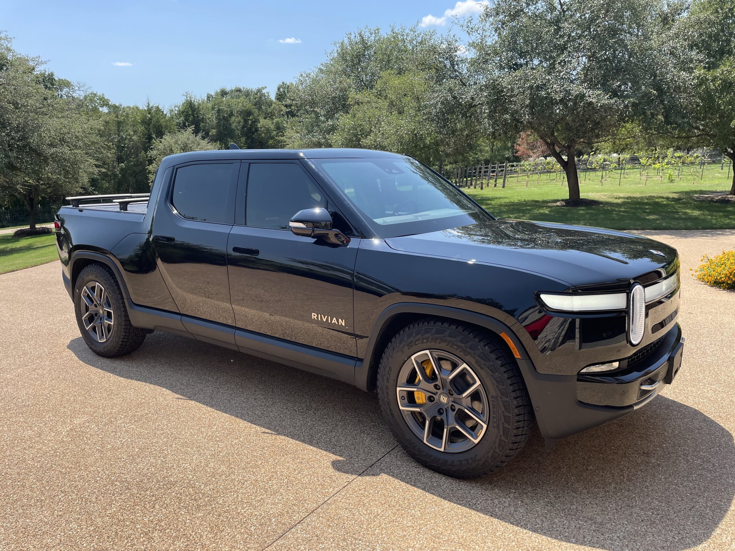 Installed on R1T: Tinted ROOF glass and CLEAR FRONT windshield HEAT and ...