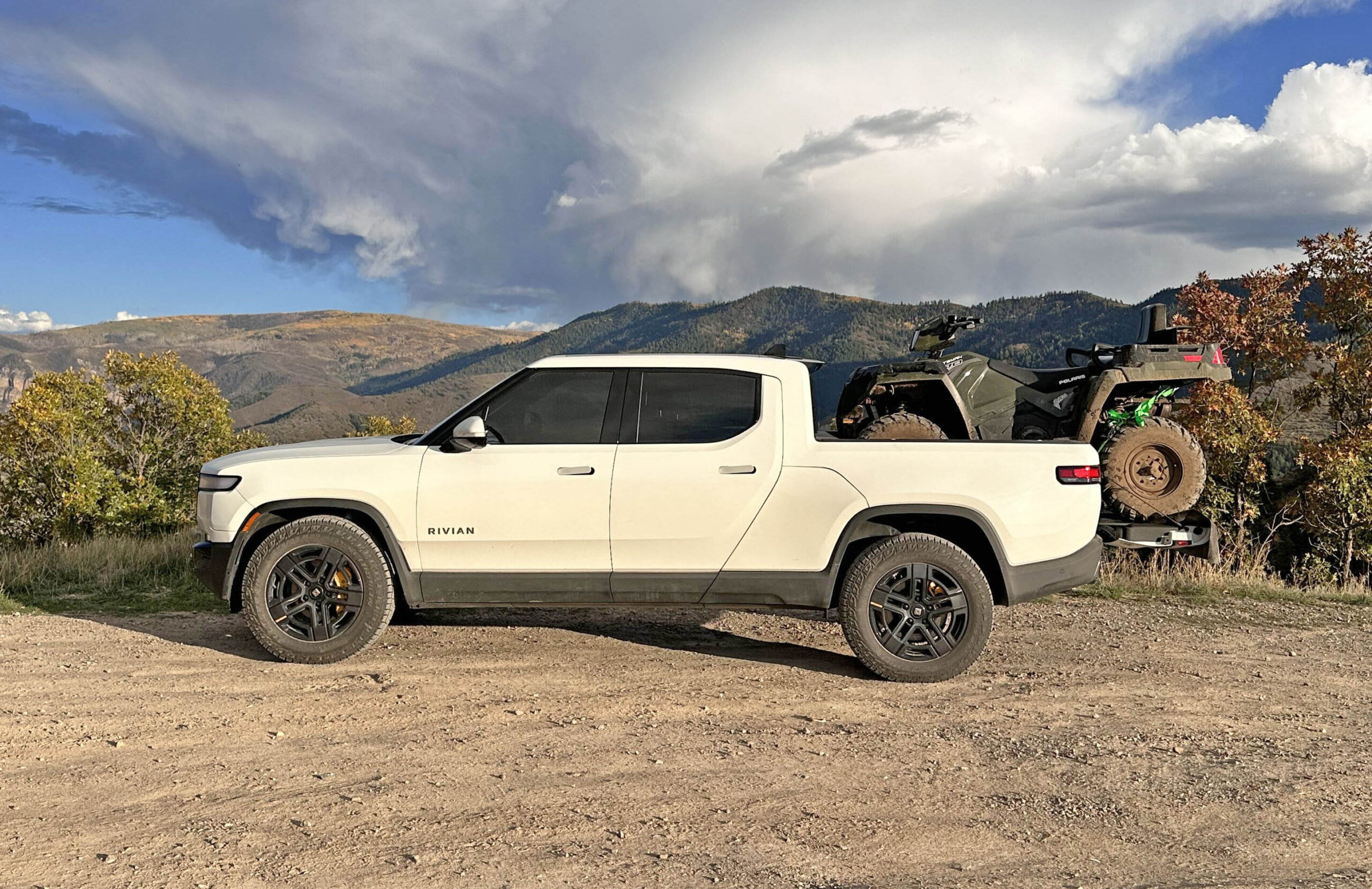 Polaris ATV fits in the R1T bed | Rivian Forum - R1T R1S R2 R3 News ...