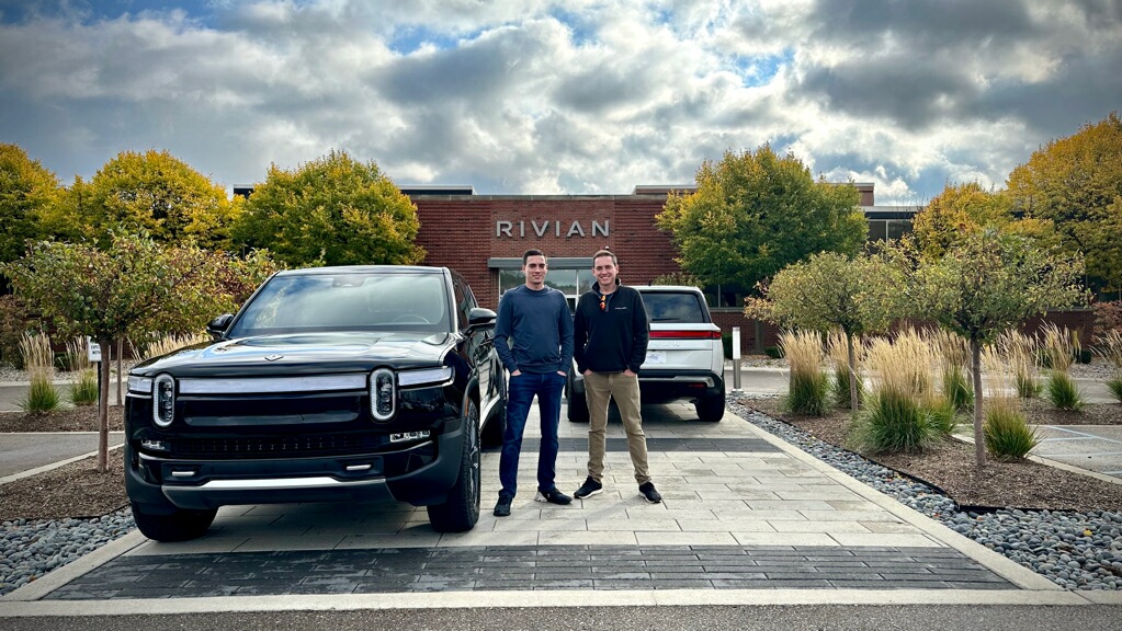 R1S & R1T Delivered to Brothers @ former Rivian HQ (Plymouth)! | Rivian ...