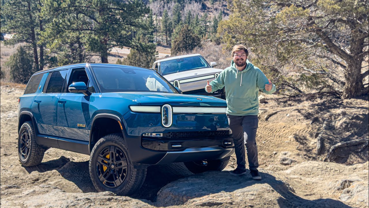 Rivian R1T vs R1S - Out of Spec Hill Climb Challenge + Family Review ...