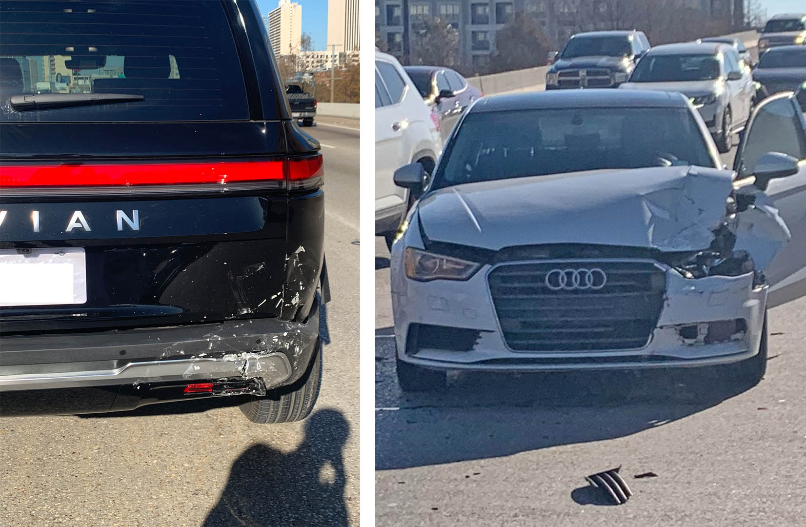 Rivian R1S wrecked... 4 days after delivery! (but you should see the ...