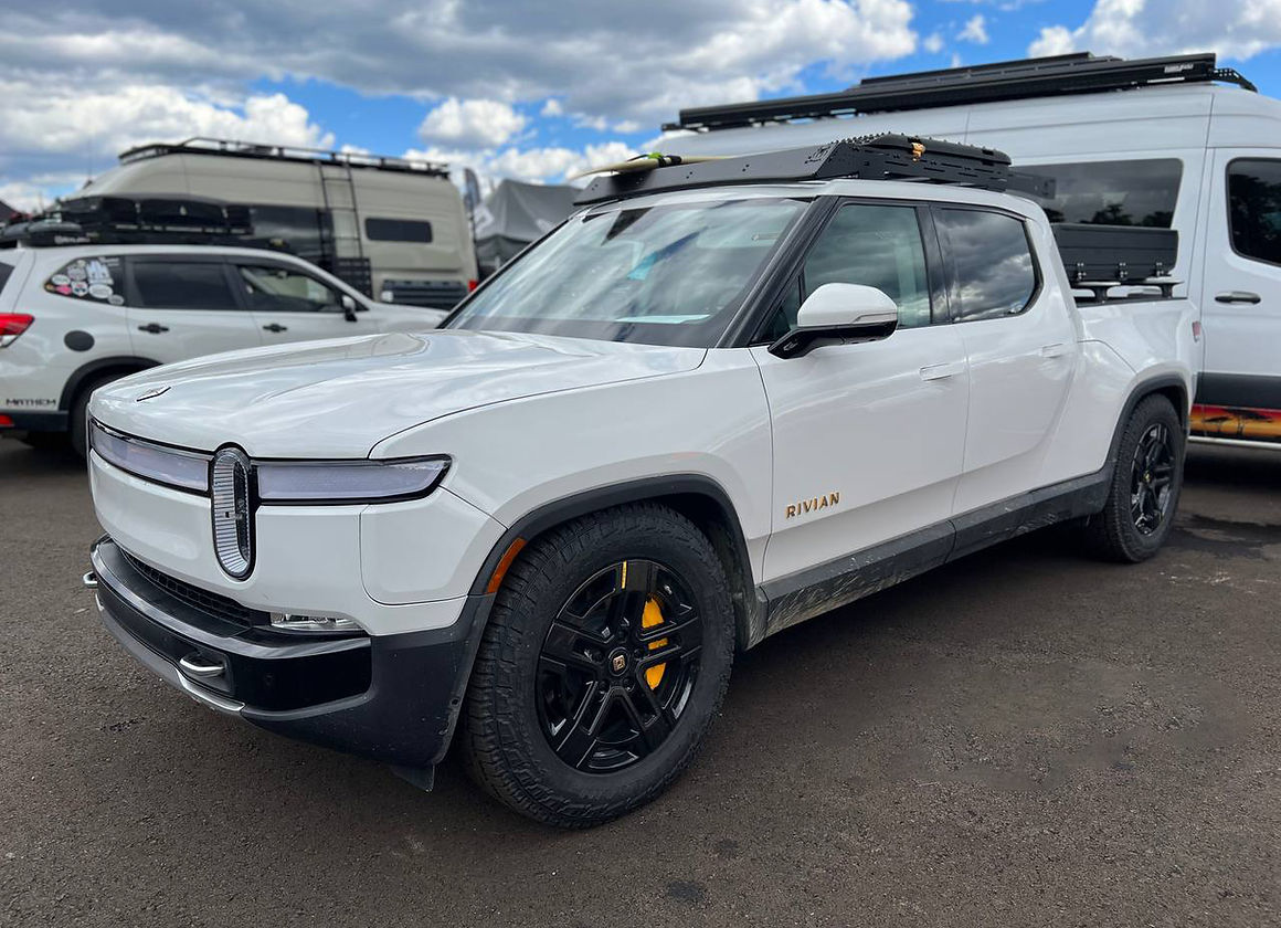 Low Profile Roof Rack by Spider No-Drill Roof Racks for R1T | Rivian ...