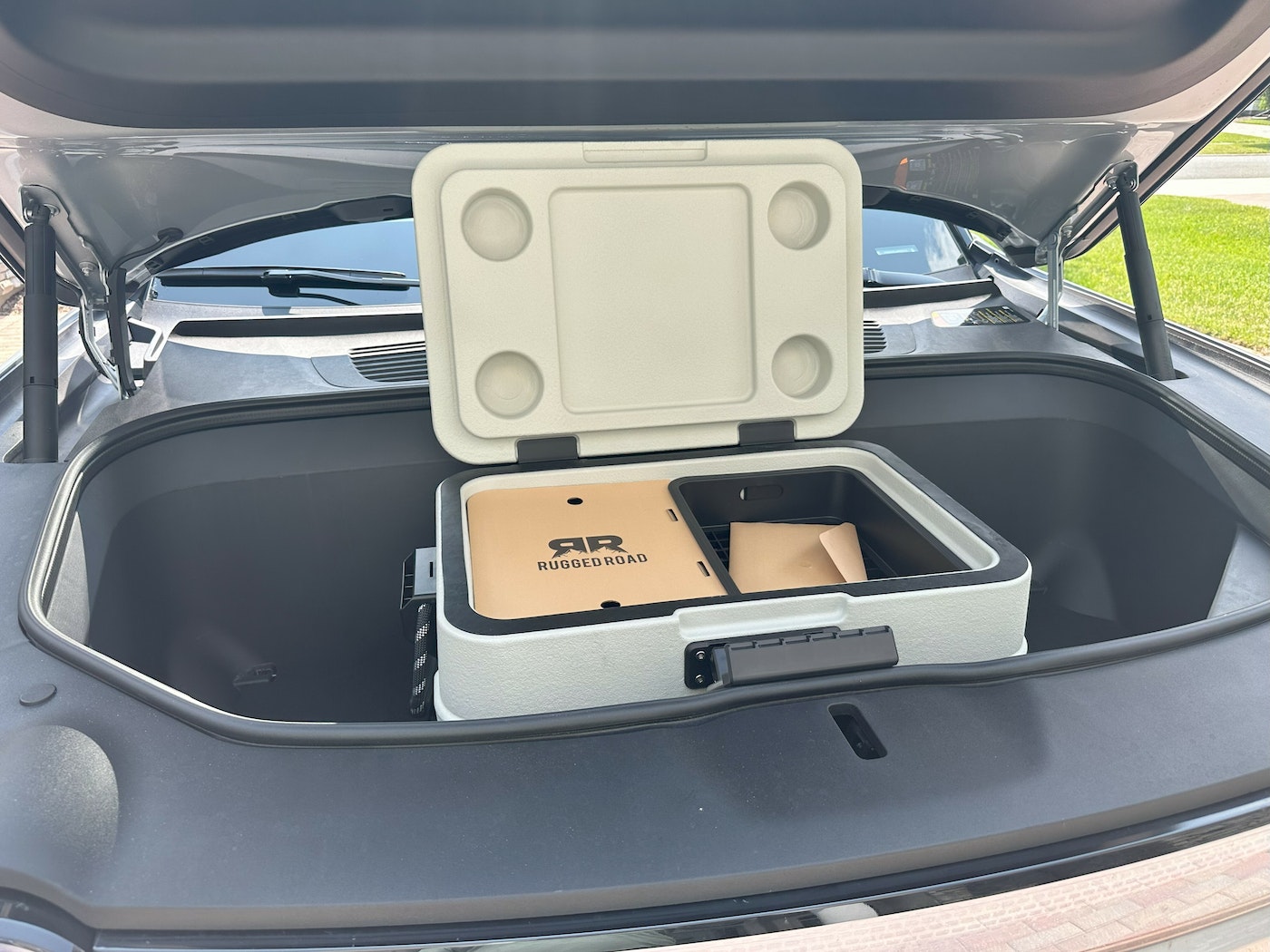 Rugged Road 45 - the (almost) perfect Frunk Cooler - my review | Rivian ...
