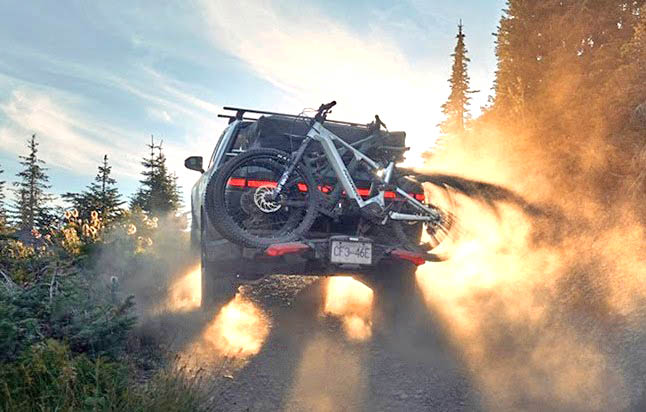 New Thule Epos bike rack - Rivian featured in ad | Rivian Forum - R1T ...