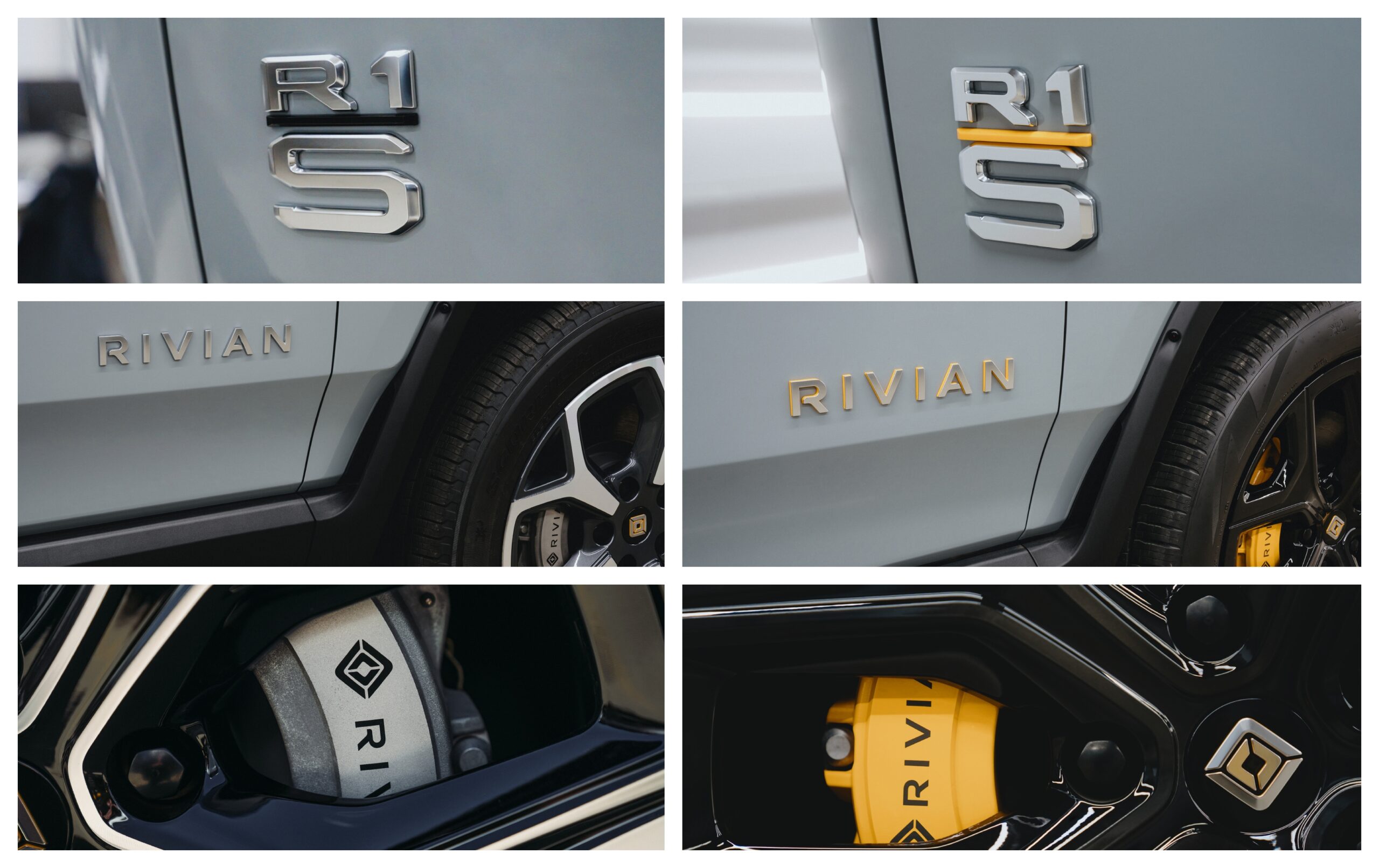 Dual-Motor Rivians will feature silver & black accents (to ...