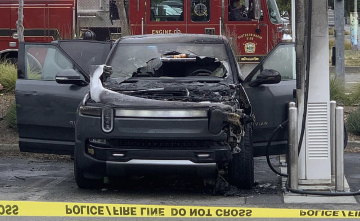 Electrify America burns a Rivian down | Rivian Forum - R1T R1S R2 R3 ...