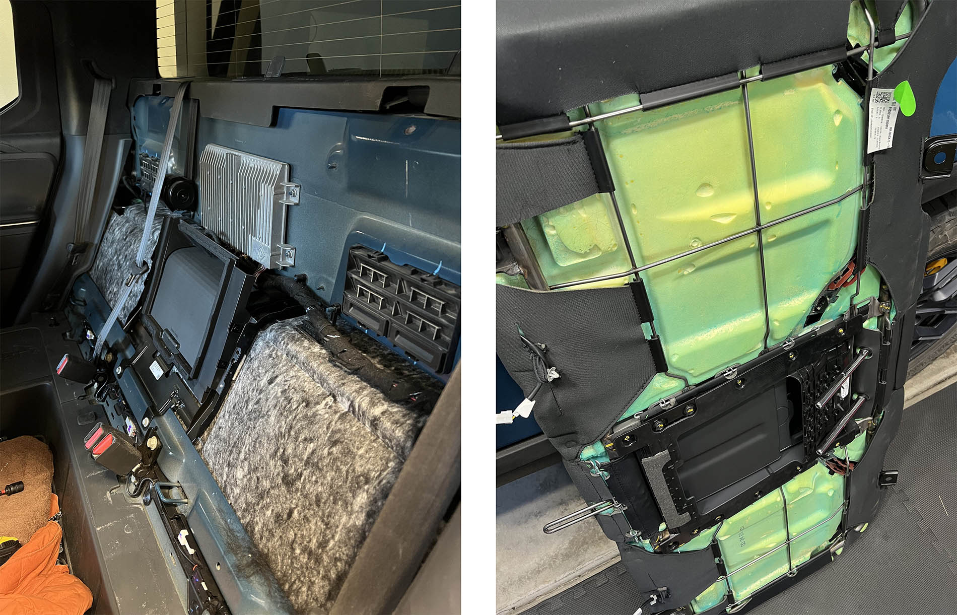 Removing back seat from R1T - Step by Step | Rivian Forum - R1T R1S R2 ...
