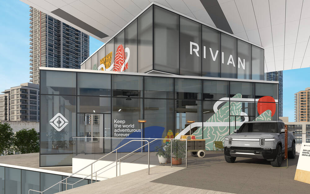 Rivian Vancouver space opens today! @ Burnaby BC, Brentwood Mall ...