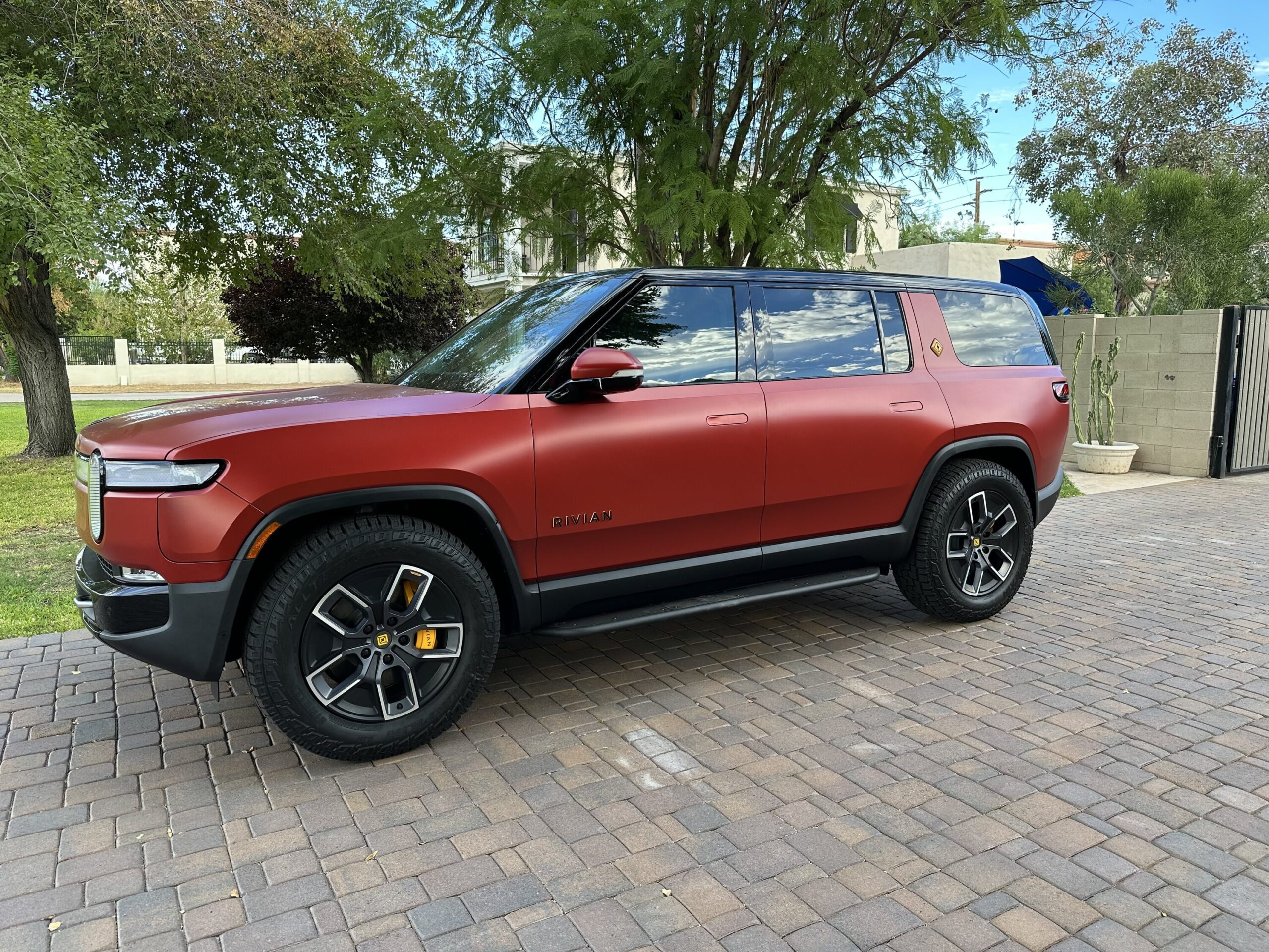 R1S Red Canyon Matte PPF, Ceramic, Blackout, Tint, Sliders | Rivian ...