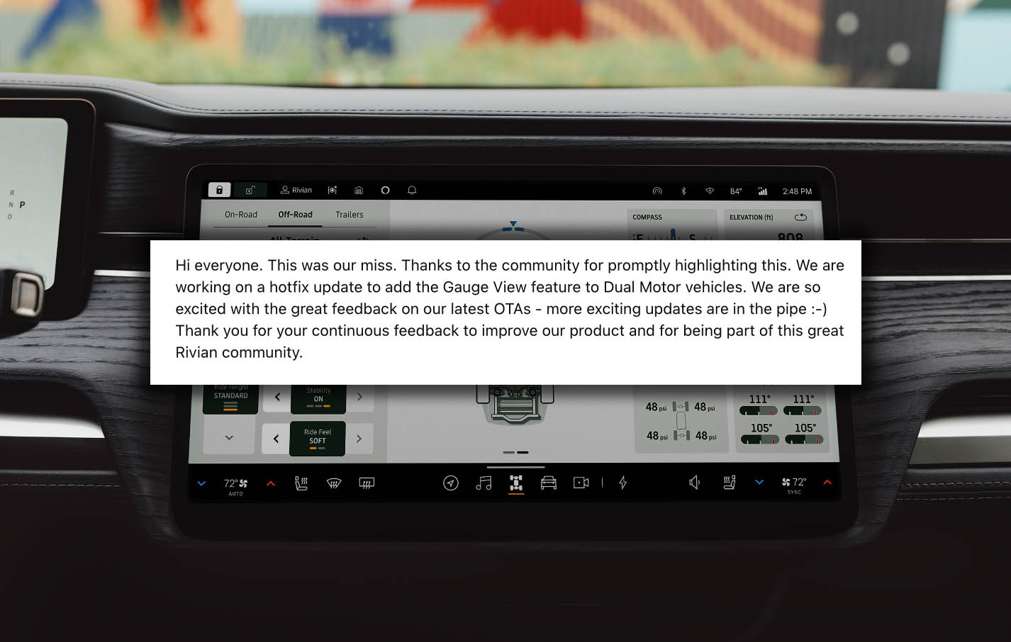 Update: Rivian adding Gauge View feature to Dual Motor Rivians (per VP of Software) | Rivian ...