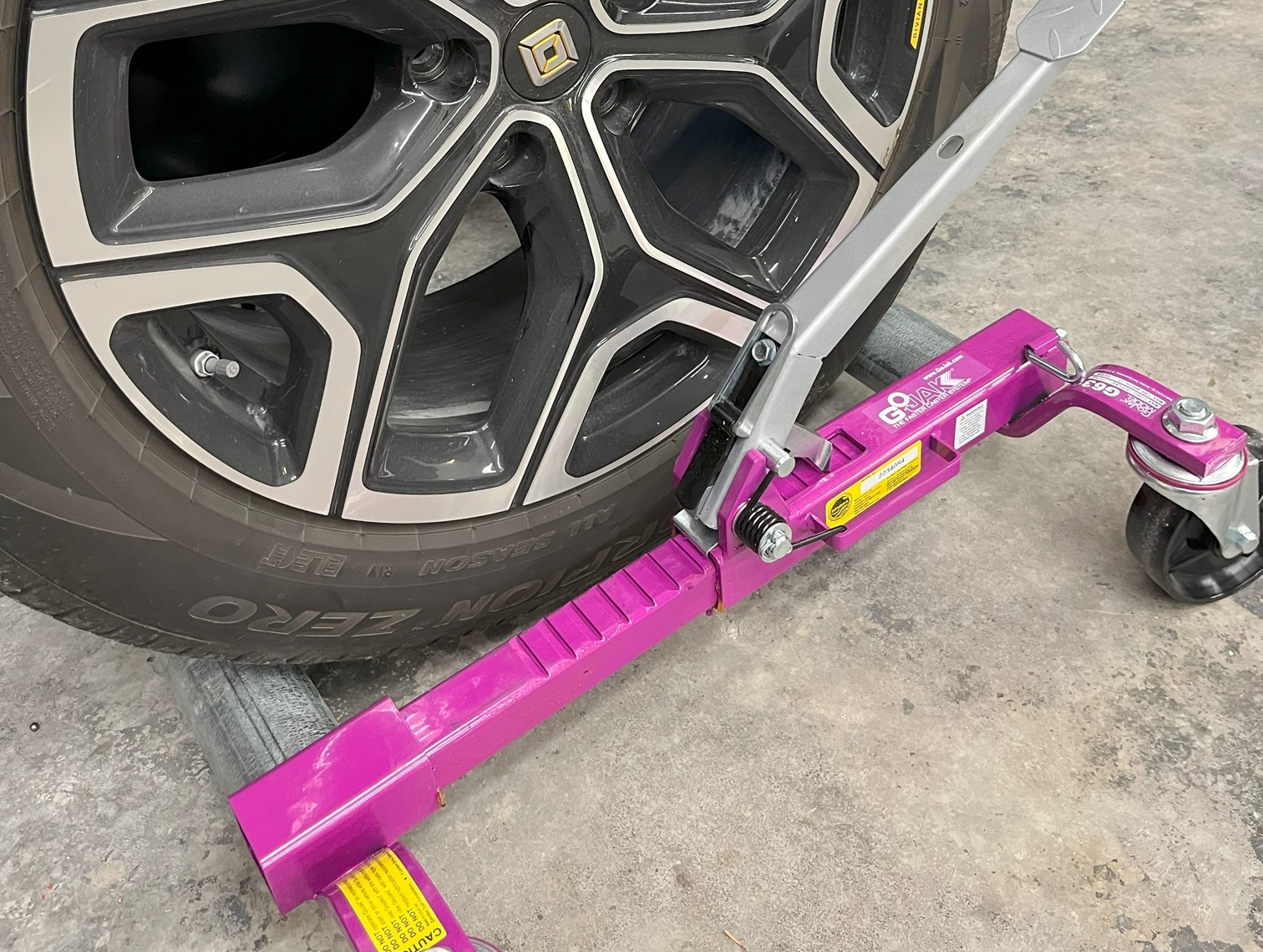A less painful DIY wheel swap / tire rotate | Rivian Forum - R1T R1S R2 ...