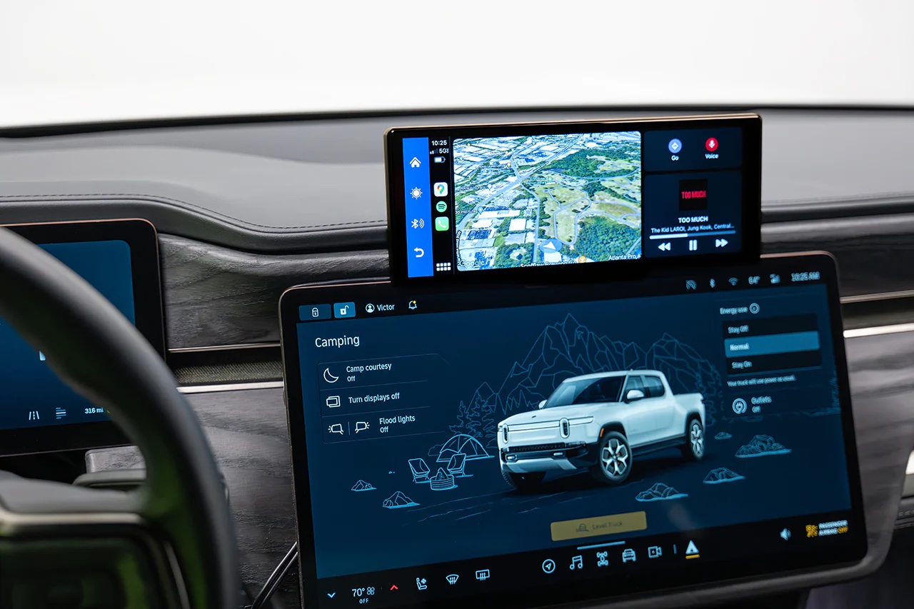 CarPlay & Android Auto Smart Dash Screen has arrived! New from EVSportline.com | Rivian Forum ...