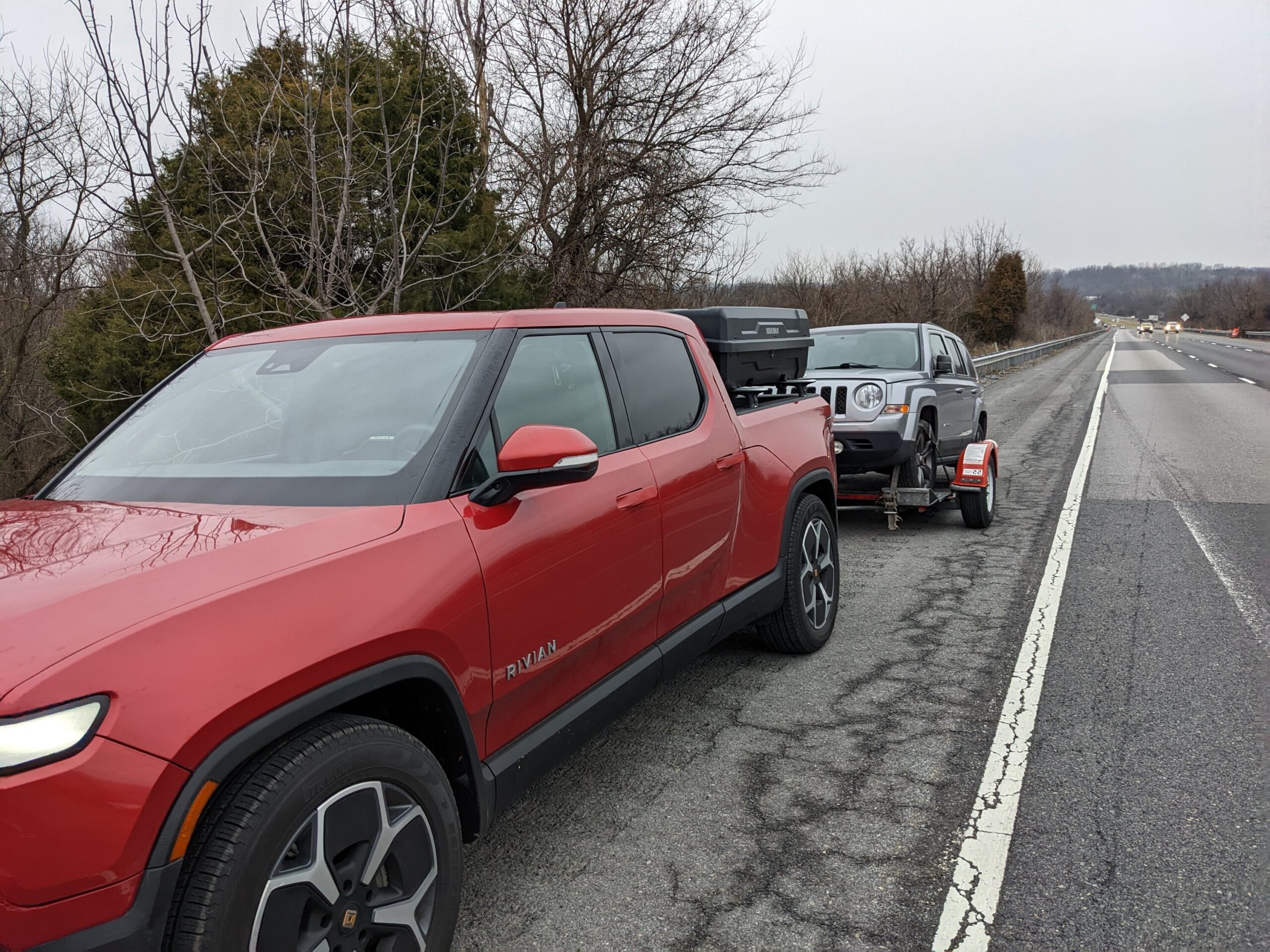 Unplanned emergency vehicle towing with my R1T | Rivian Forum - R1T R1S ...