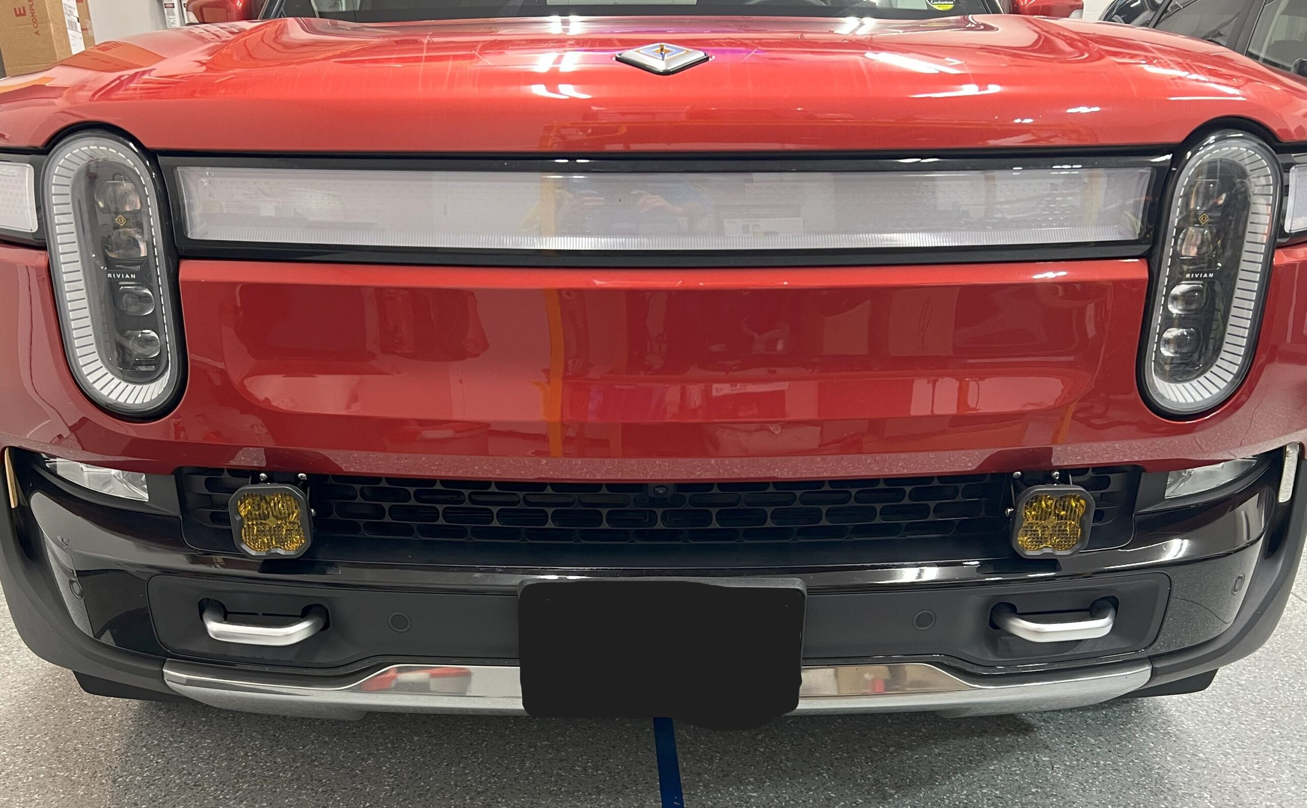 Skookum Racing LED light mounts for R1 grill. | Rivian Forum - R1T R1S ...