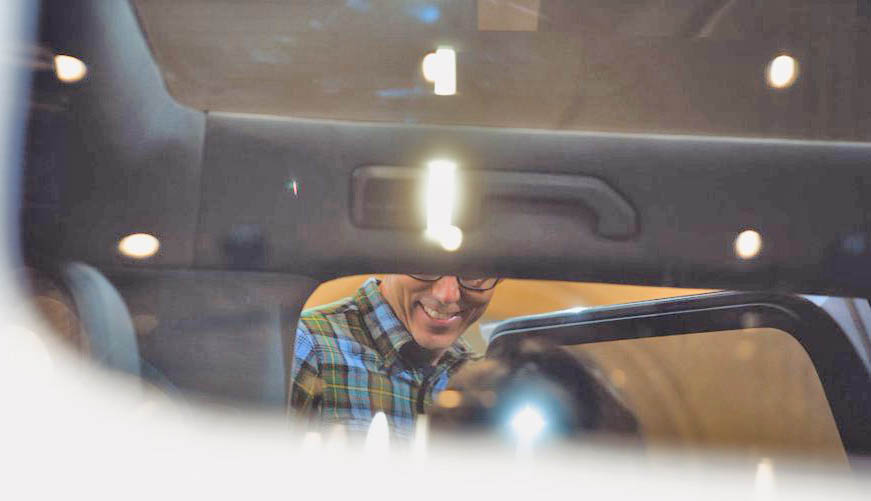 R2 interior photo confirms glass roof and retracting grab handles ...