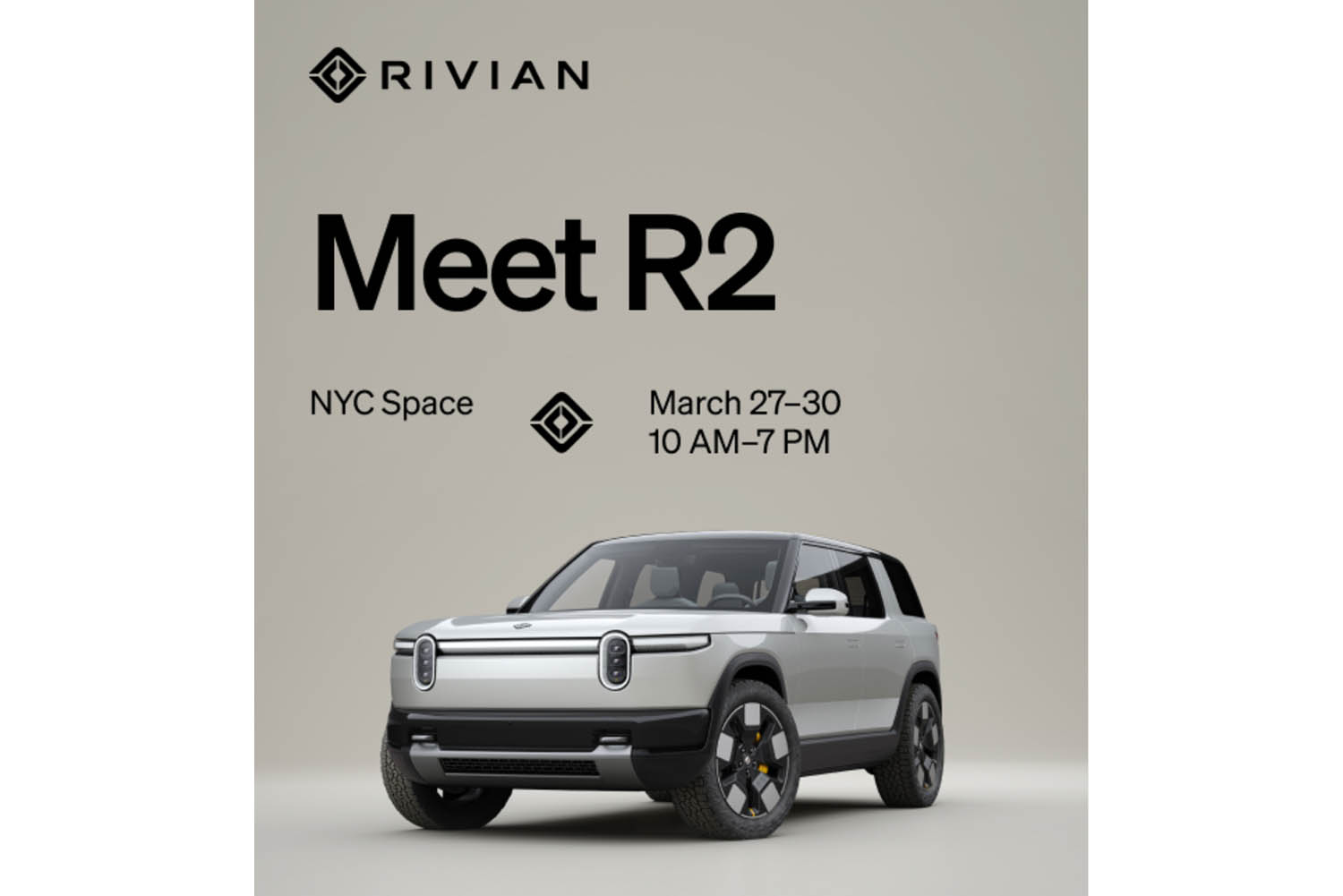 Meet R2 in NYC! [March 27–30] | Rivian Forum - R1T R1S R2 R3 News ...