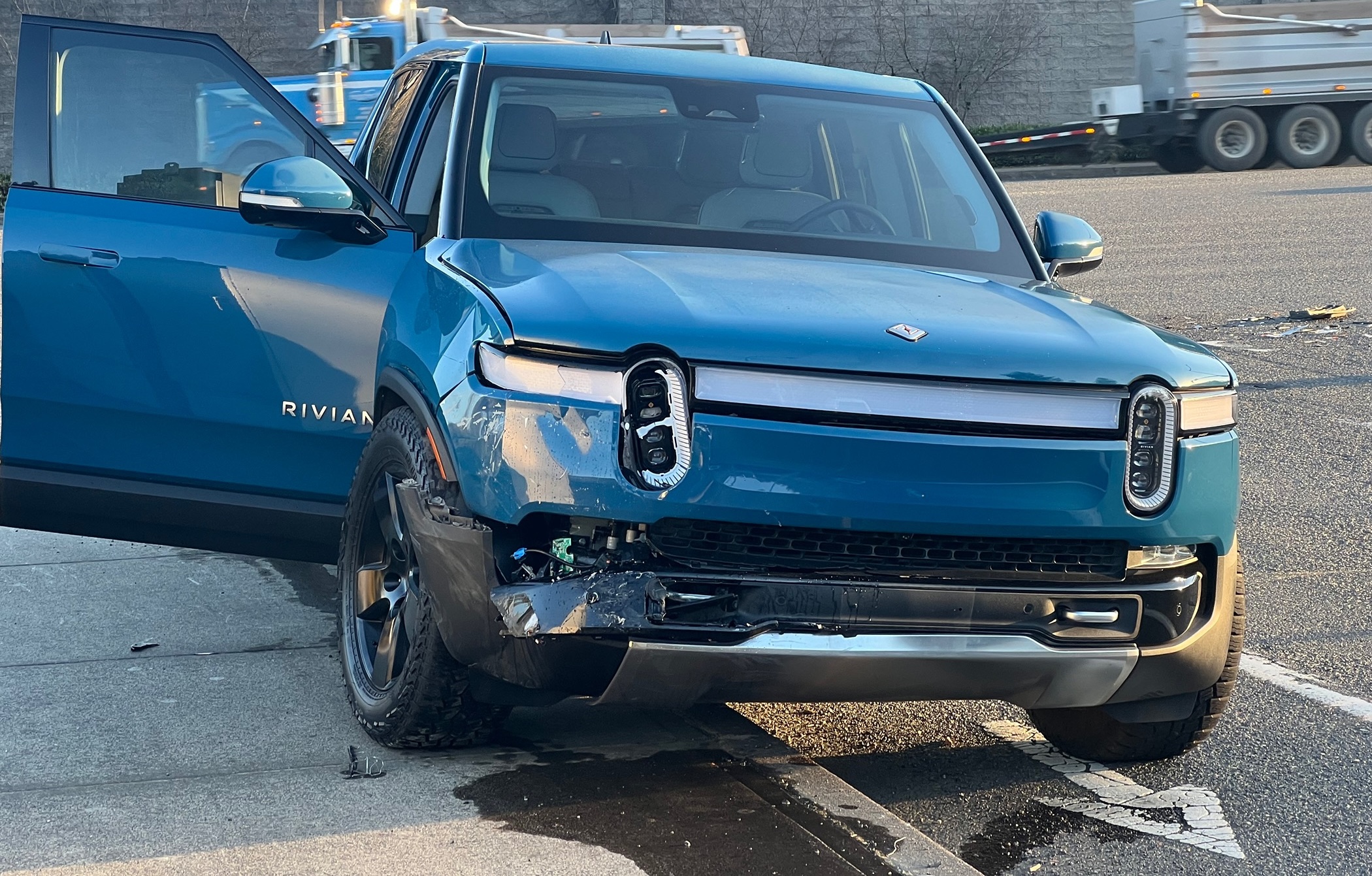 Well, guess it was my turn. Hit by a red light runner. | Rivian Forum ...