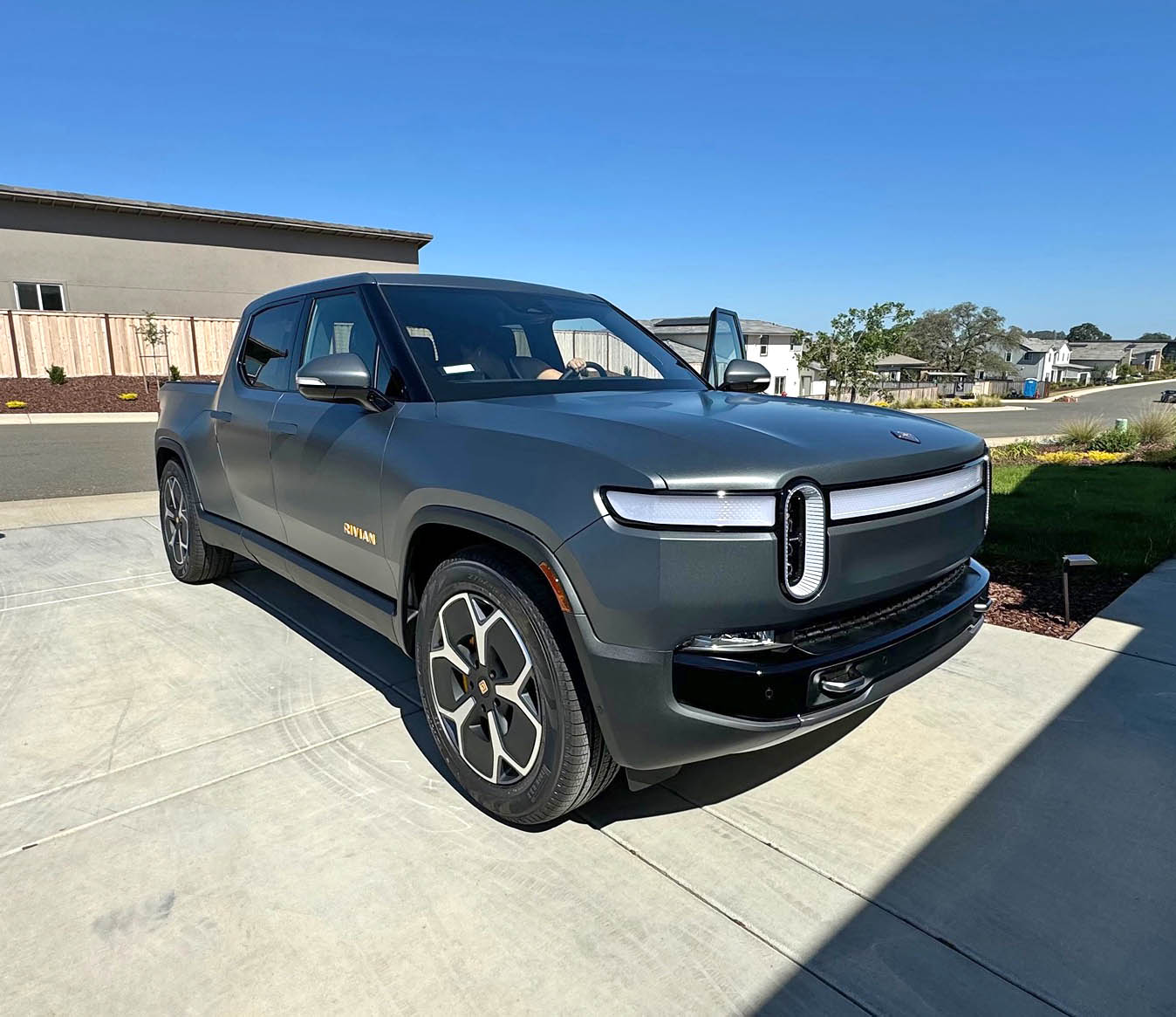 Free factory XPEL stealth wrap El Cap R1T delivered! | Rivian Forum ...