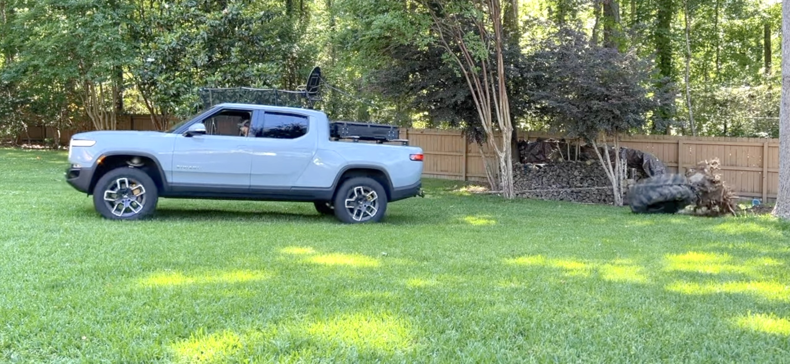 R1T Tree Stump Pull! | Rivian Forum - R1T R1S R2 R3 News, Specs, Models ...