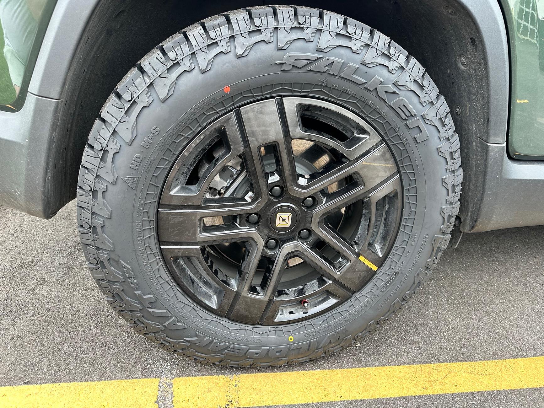 Falken Wildpeak AT4W tires installed (LT275/65/20) | Rivian Forum - R1T ...