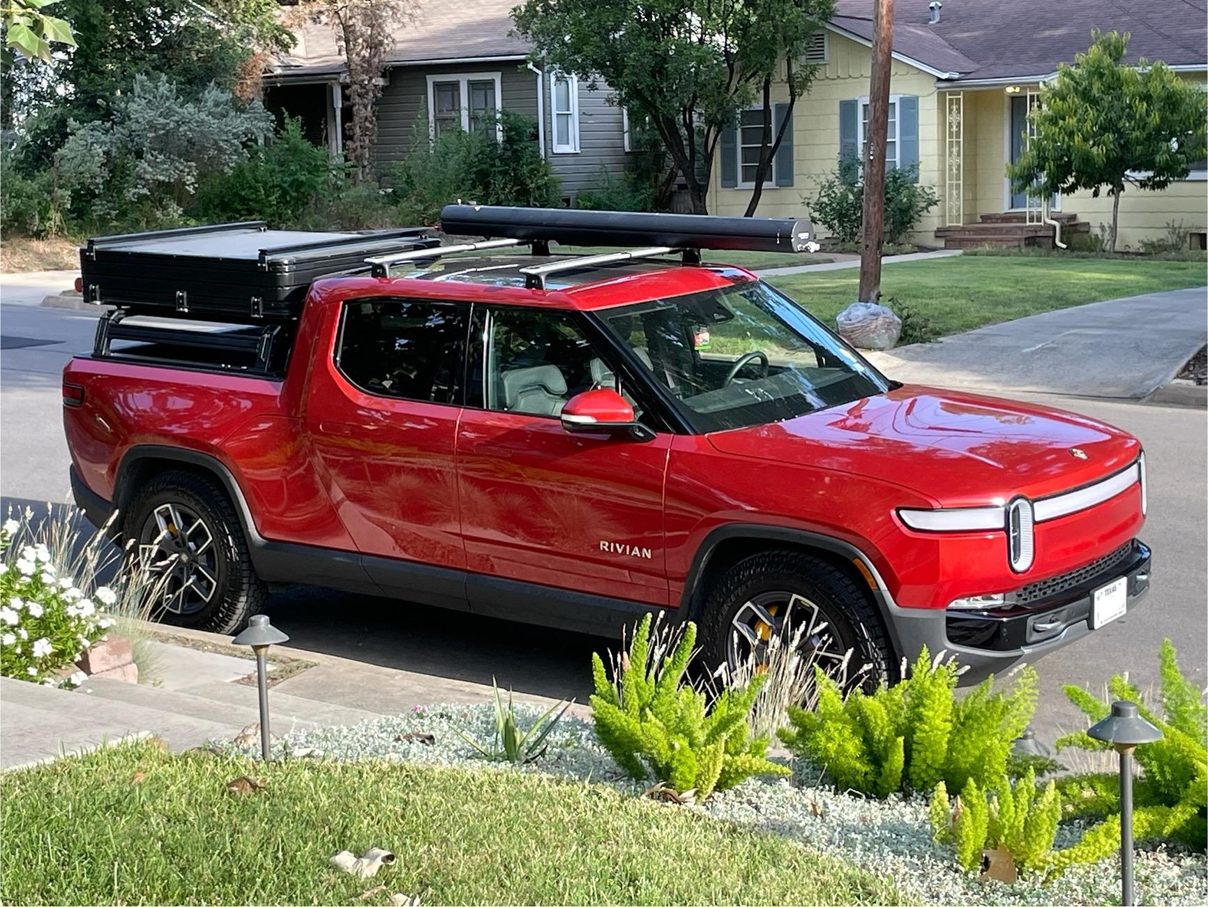 Camp setup ready to go! | Rivian Forum - R1T R1S R2 R3 News, Specs ...