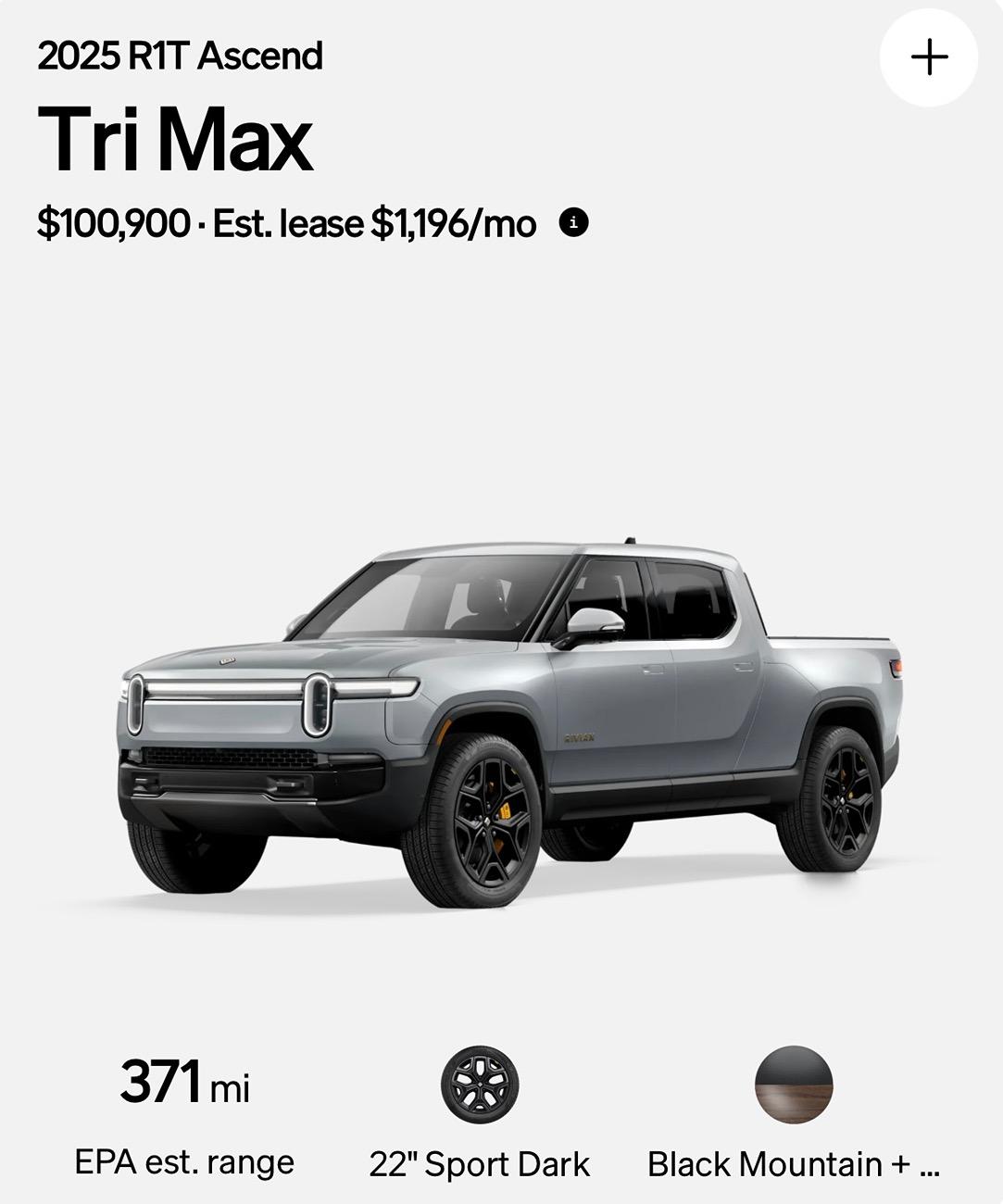 2025 R1T Tri Max Now Appearing in the Shop | Rivian Forum - R1T R1S R2 ...