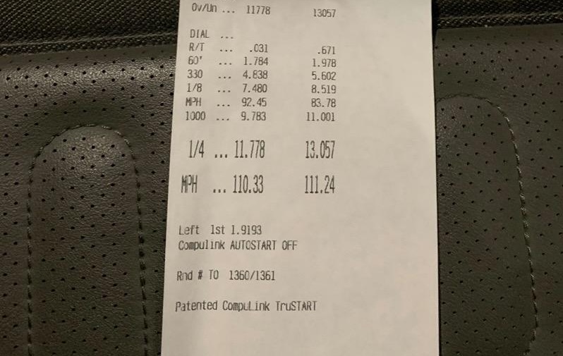 Cecil Co Drag Strip Street Night Run -- 11.778 @ 110.33 mph 1/4 mile ...