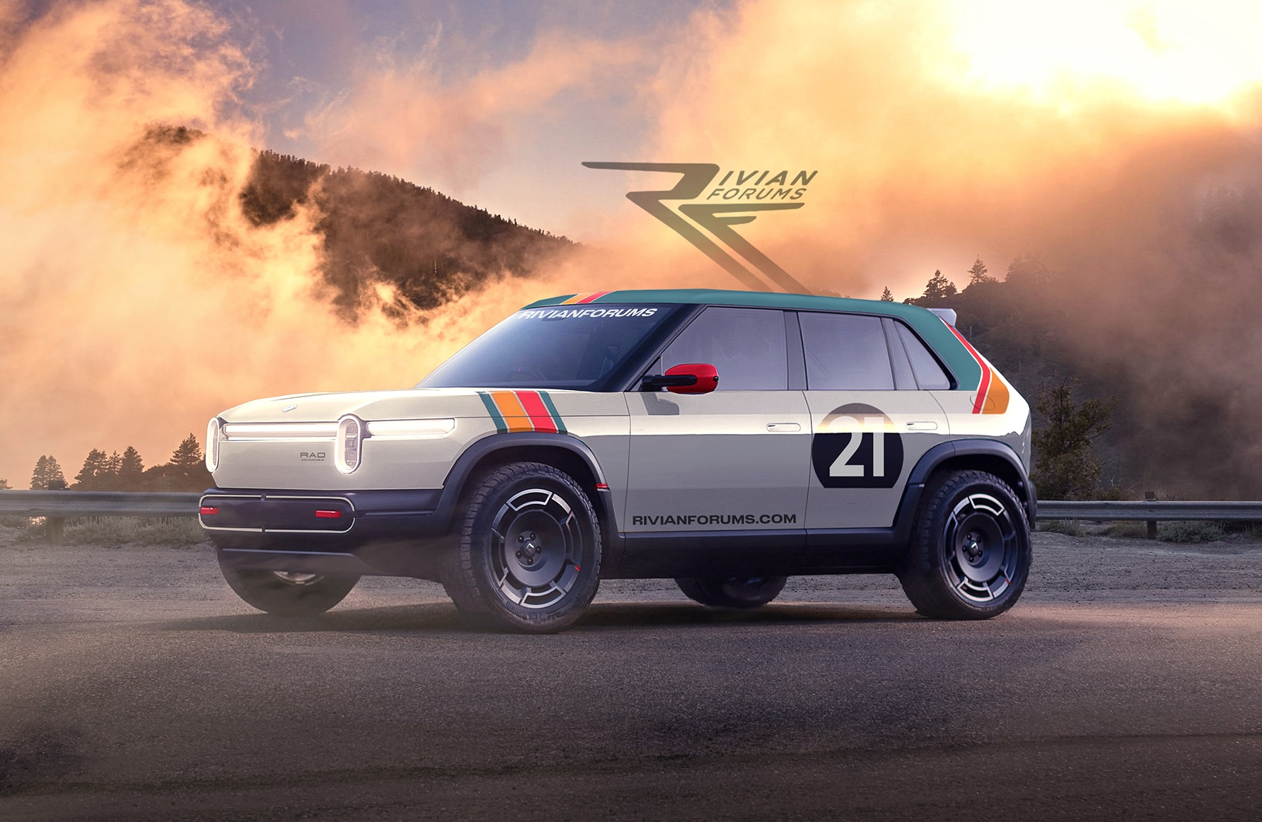 Rivian R3X Pikes Peak Racer by RAD (Rivian Adventure Department) Would ...