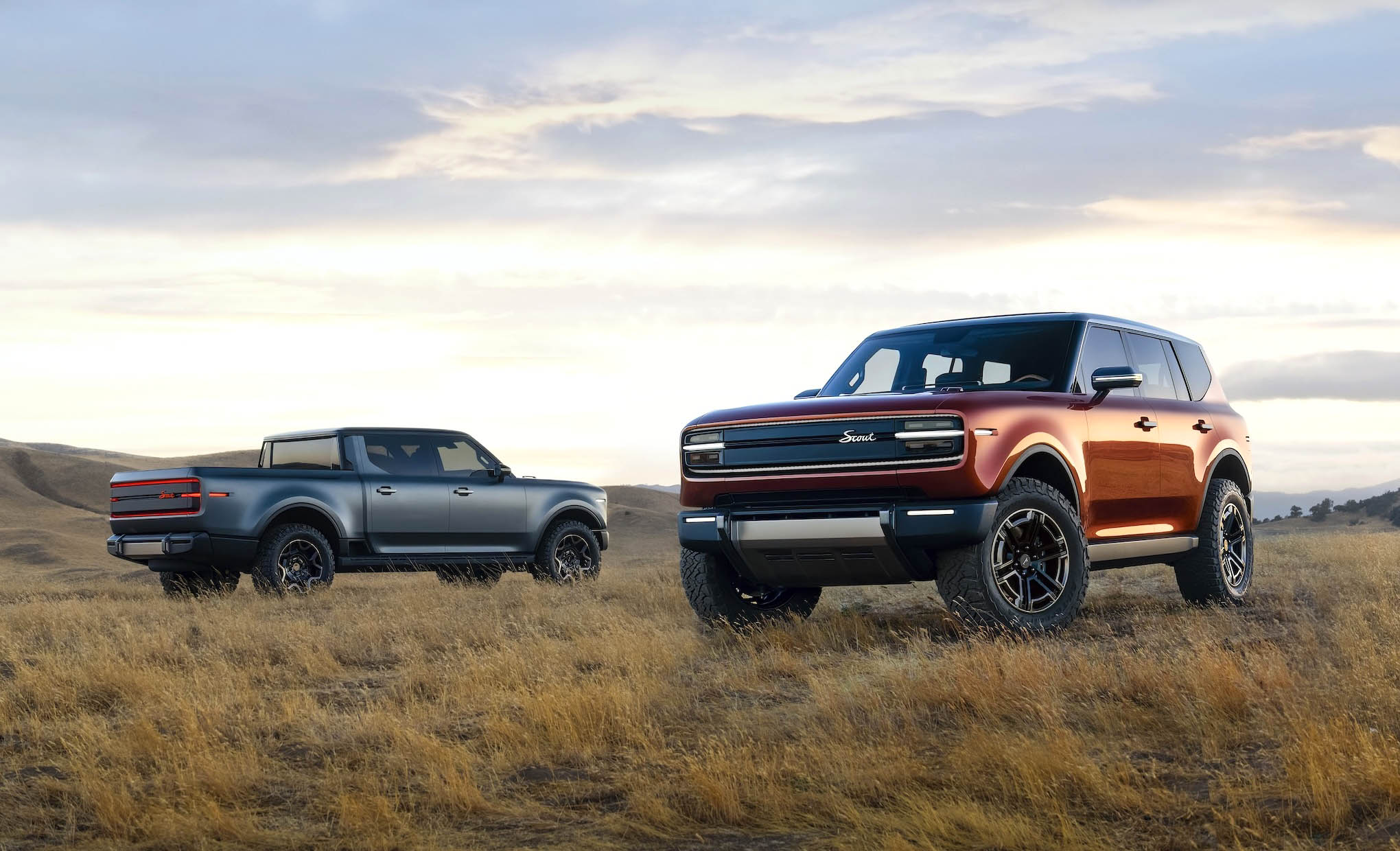 Official: Scout EV SUV & Pickup debut w/ Gas Range Extender, 4x4, BOF ...