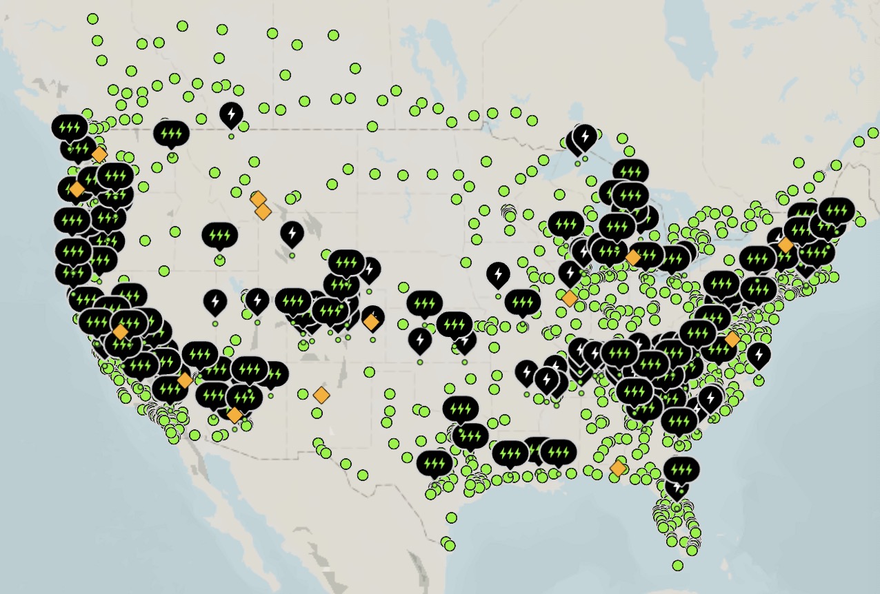 Many new RAN locations added to the official map! | Rivian Forum - R1T R1S R2 R3 News, Specs ...