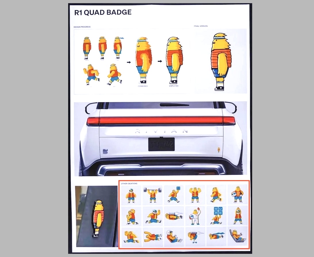 Gen2 Quad R1 - Alternate Quad Badges That Were Considered | Rivian ...
