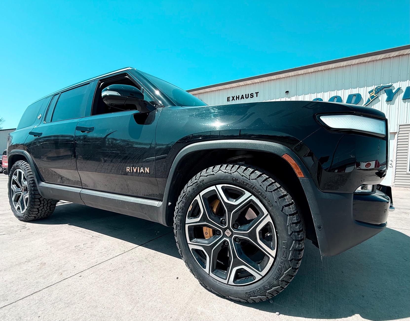New shoes! Nokian Outpost Tires on Rivian 22" wheels | Rivian Forum ...